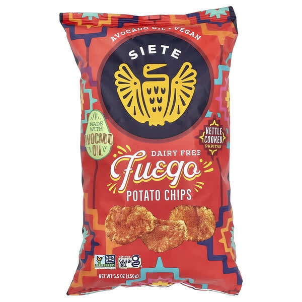 Siete, Potato Chips, Fuego , 5.5 Oz Pack of 4 - Walmart.com