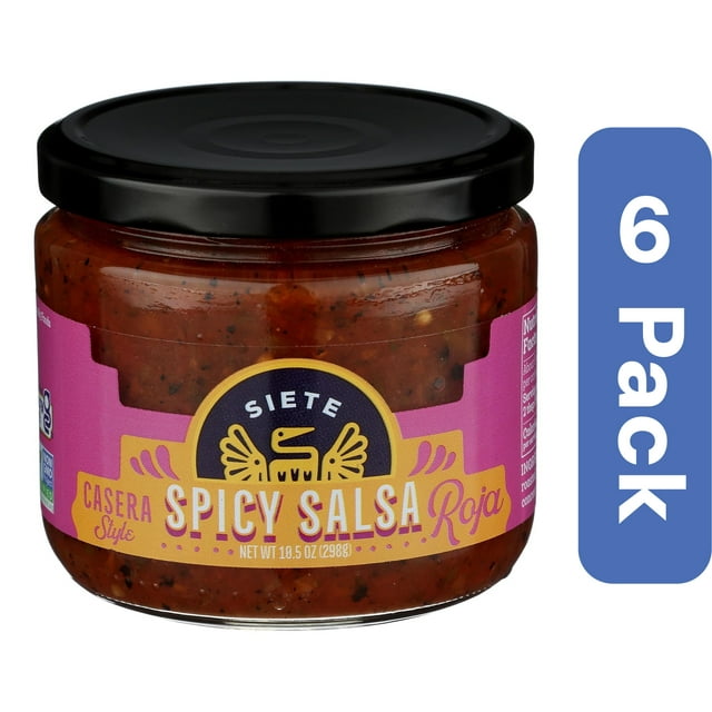 Siete Spicy Salsa Casera 10.5 oz (Pack Of 6) - Walmart Business Supplies