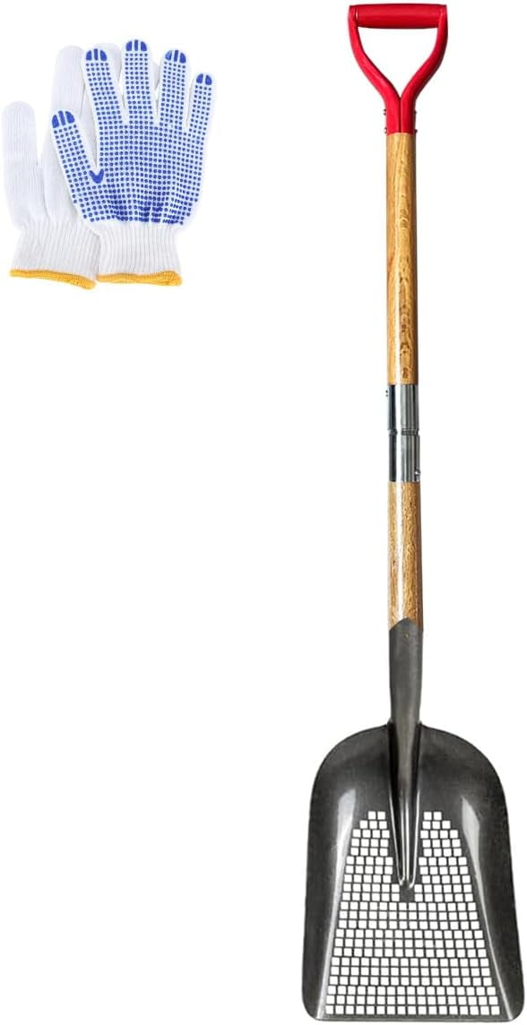 Sifting Scoop Shovel, Sieve, Sifter Transfer Shovel Steel Sand Sifter ...