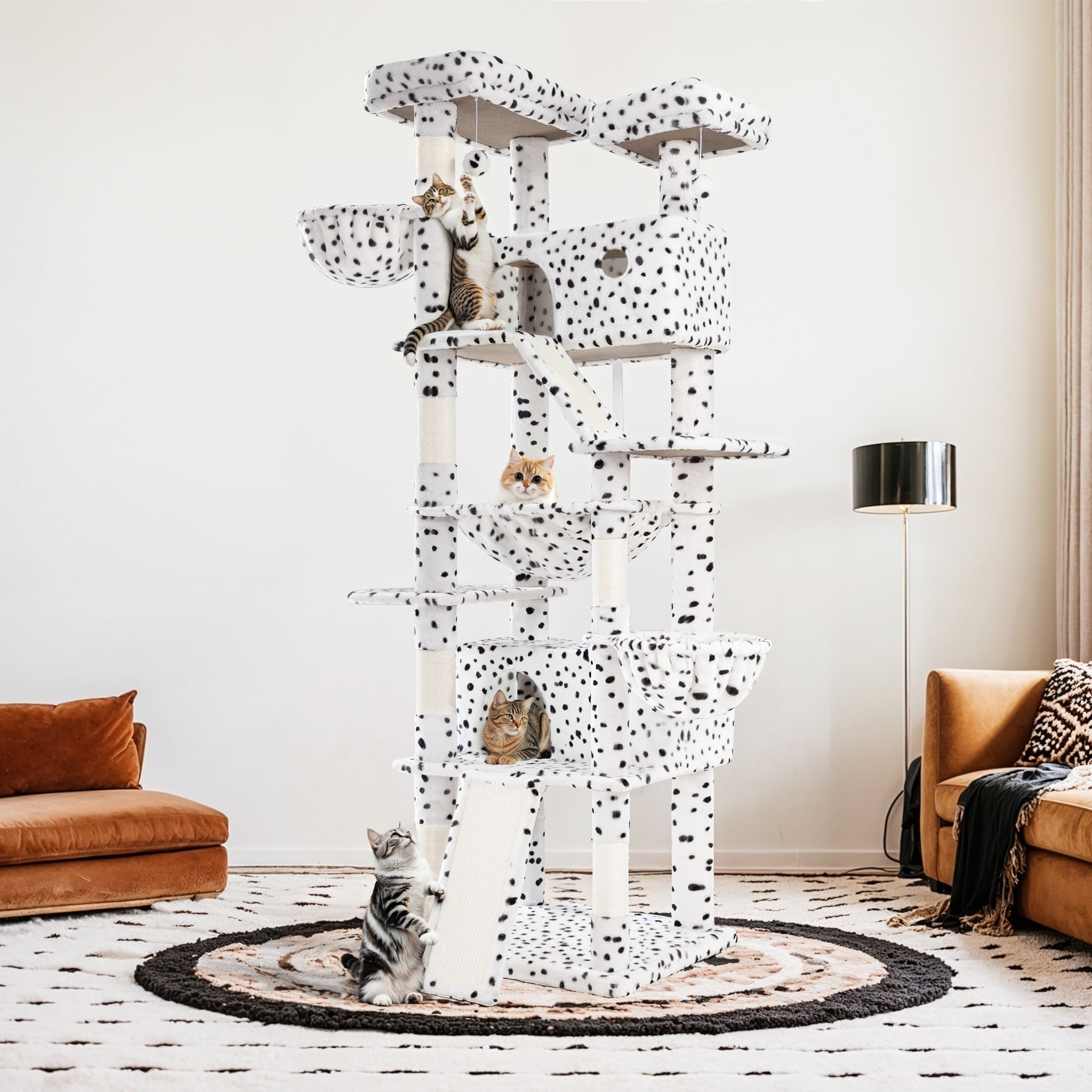 Sifurni 81" Multi-Level Tall Cat Tree Tower for Large Cat with Cat ...