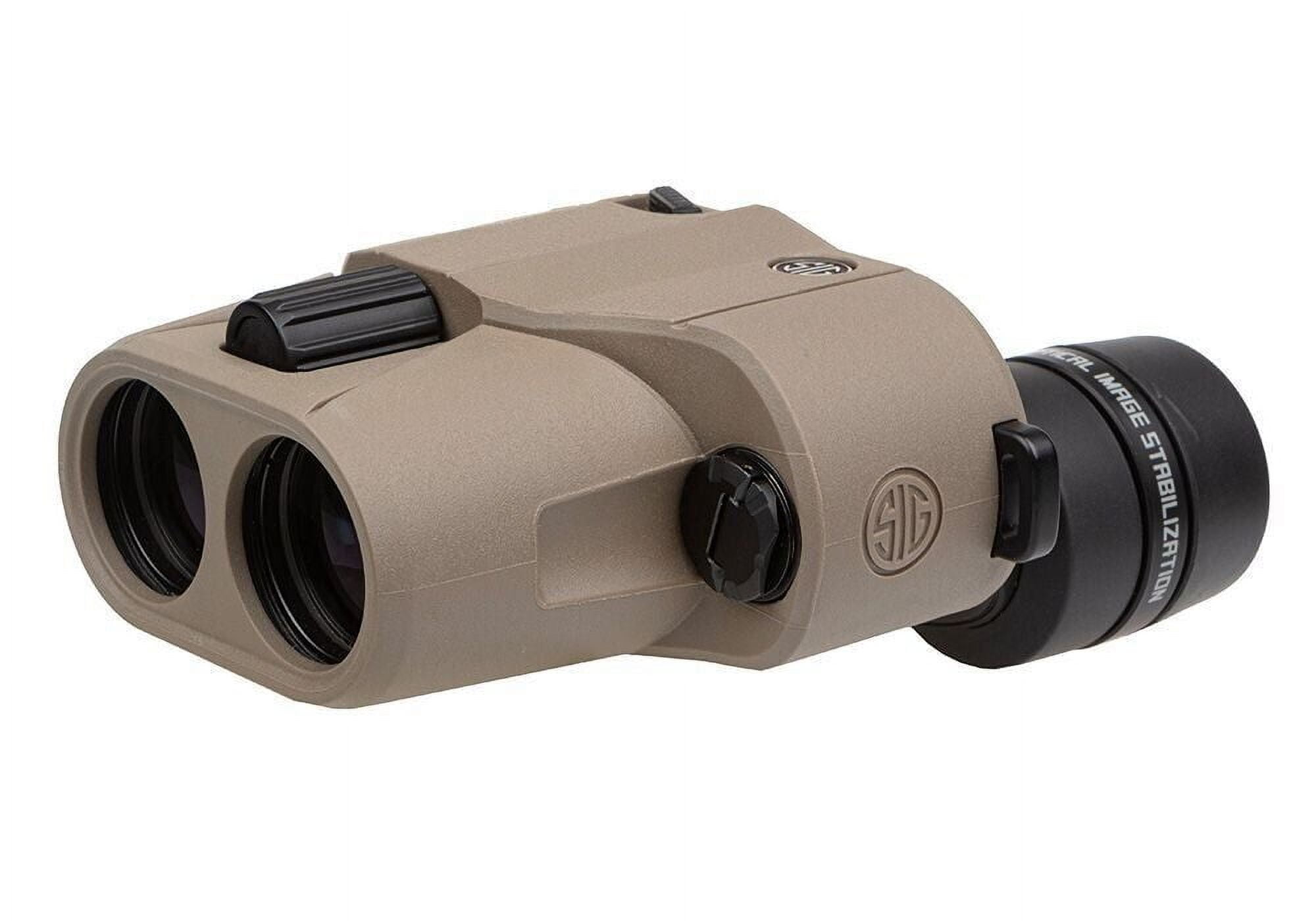 SIG SAUER Zulu 6 HDX Tan 10x30mm Electronic Binoculars, Optical Image ...