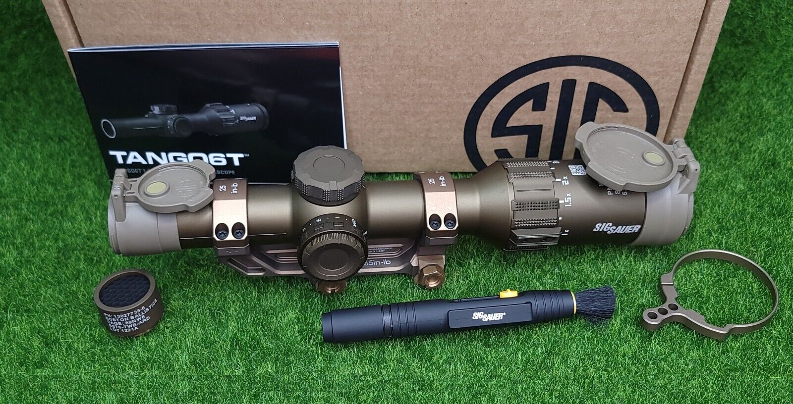 Sig Sauer TANGO6T DVO 1-6X24mm Riflescope w/ FFP DWLR-556 Reticle, FDE ...