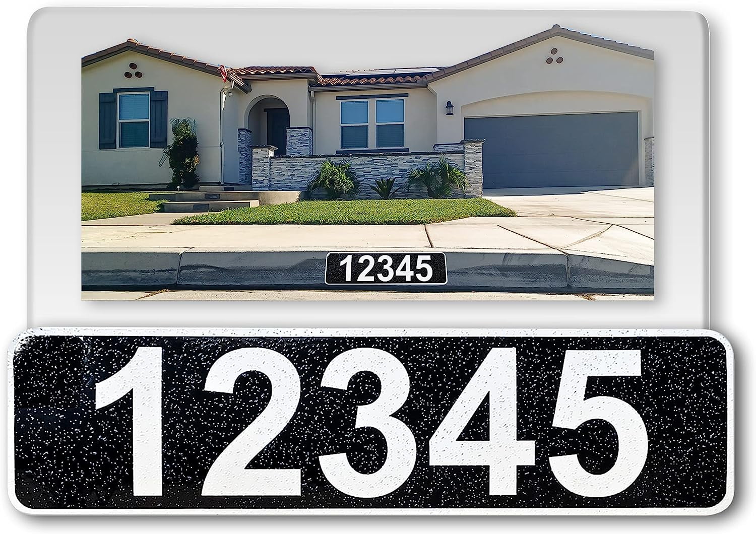 Sig Wrap Address Decal – Reflective Alumium House umber Decals for Frot ...
