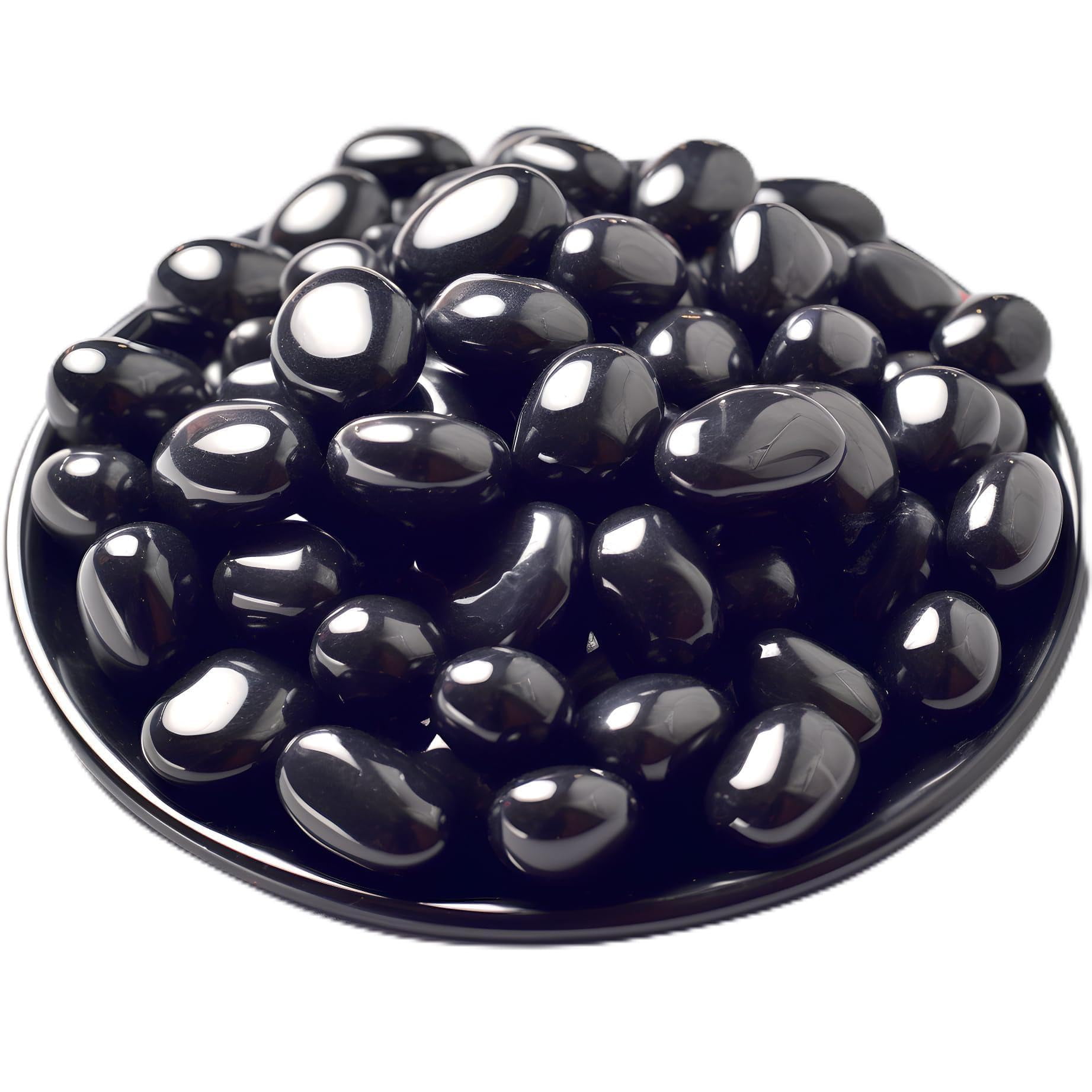 SigMntun Polished Obsidian Crystals - 10 oz Handpicked Natural Tumbled ...