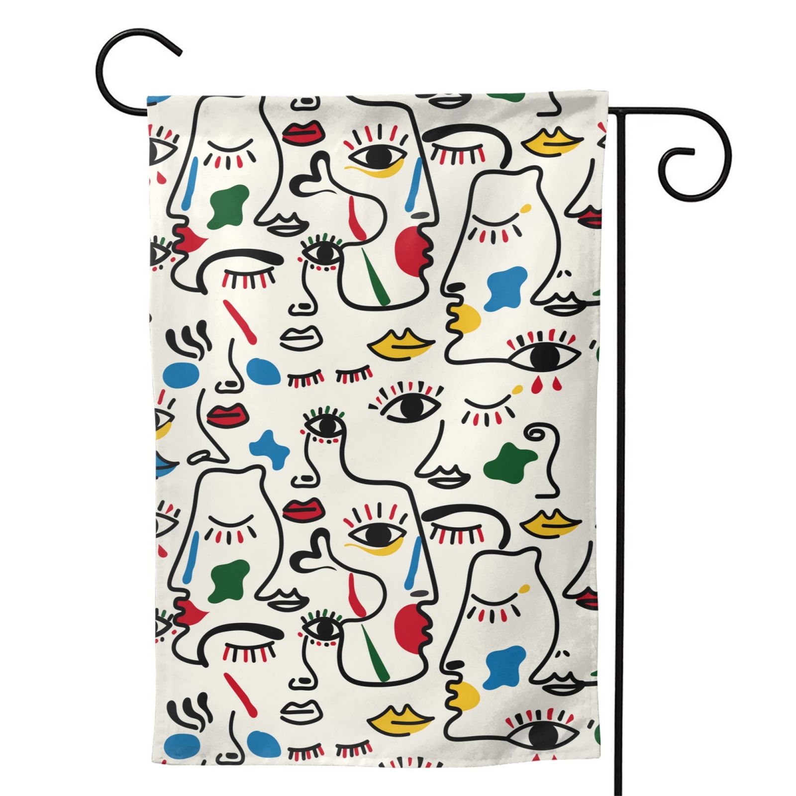 Sigee Aabstract Eyes for Live Happy Decorative Small Garden Flag,Double ...