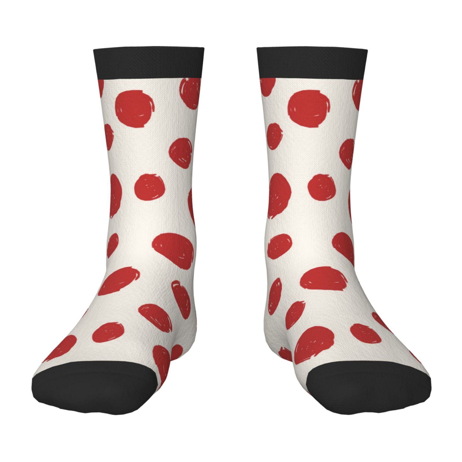 Sigee Abstract Red Polka Dot for Premium Children's Socks Unisex School ...