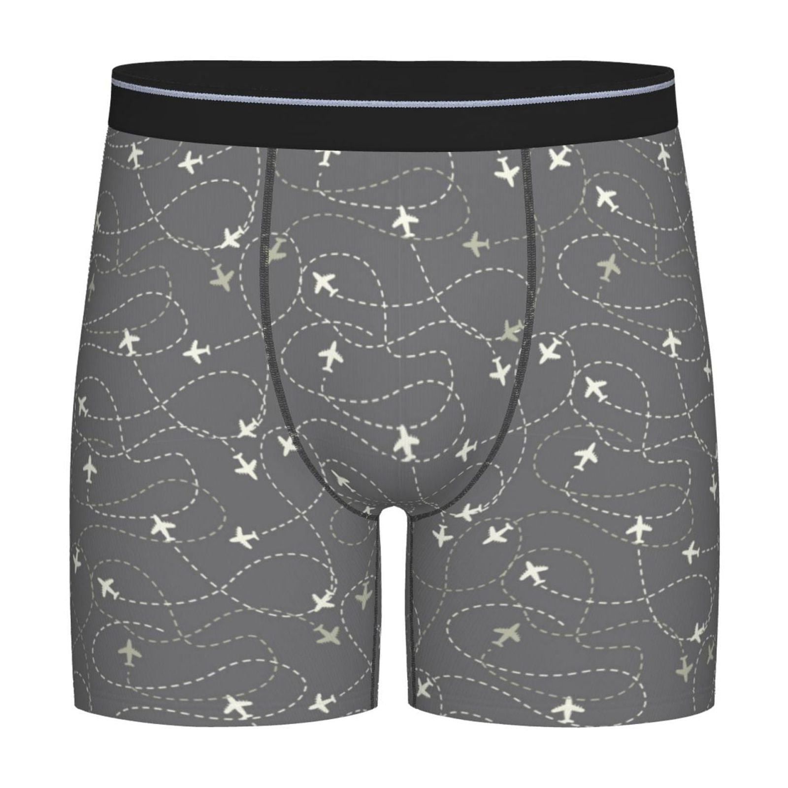 Sigee Airplane Routes Around The World for Men's Boxer Briefs,Moisture ...