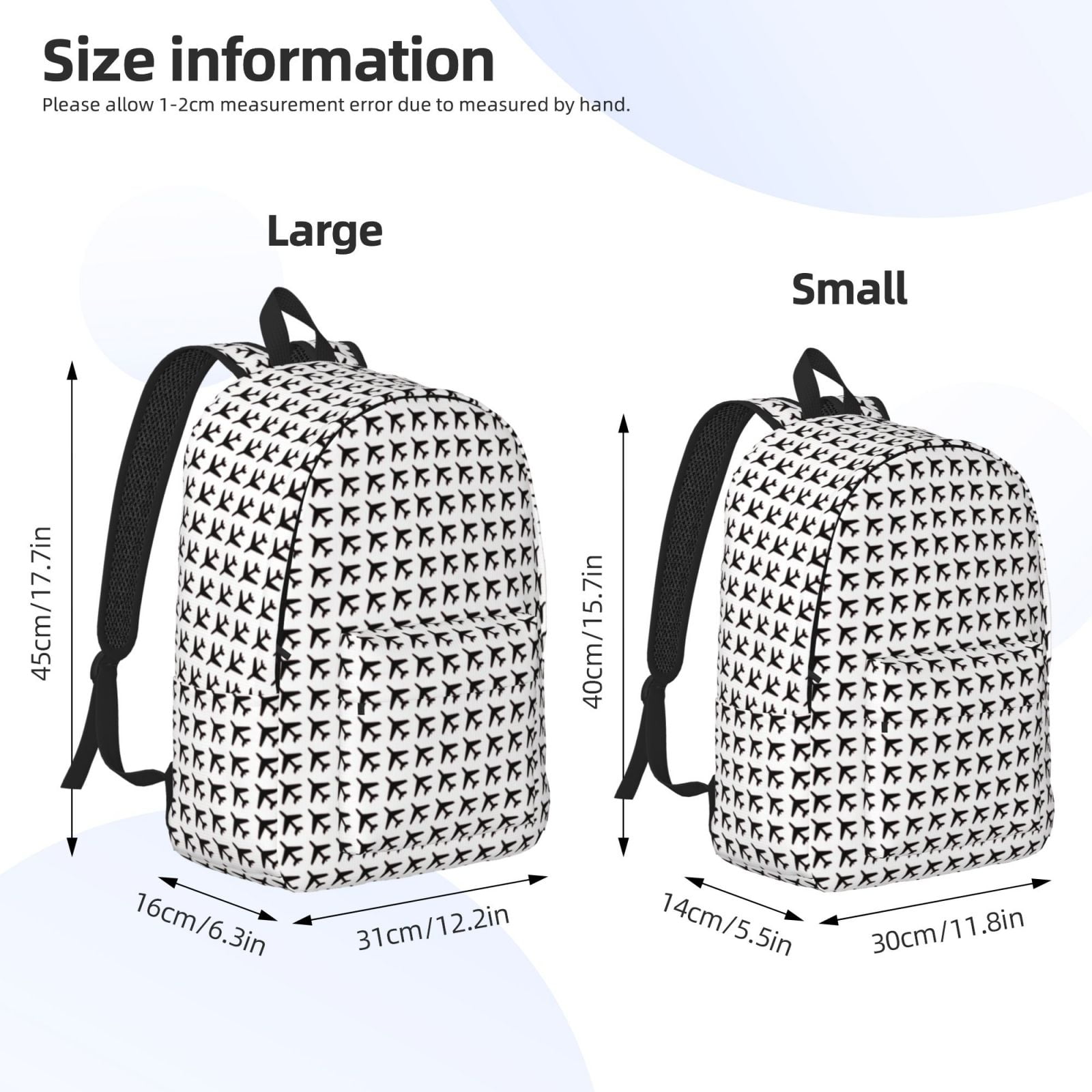 Sigee Airplane for Canvas Large Capacity Laptop Backpack for Men and ...