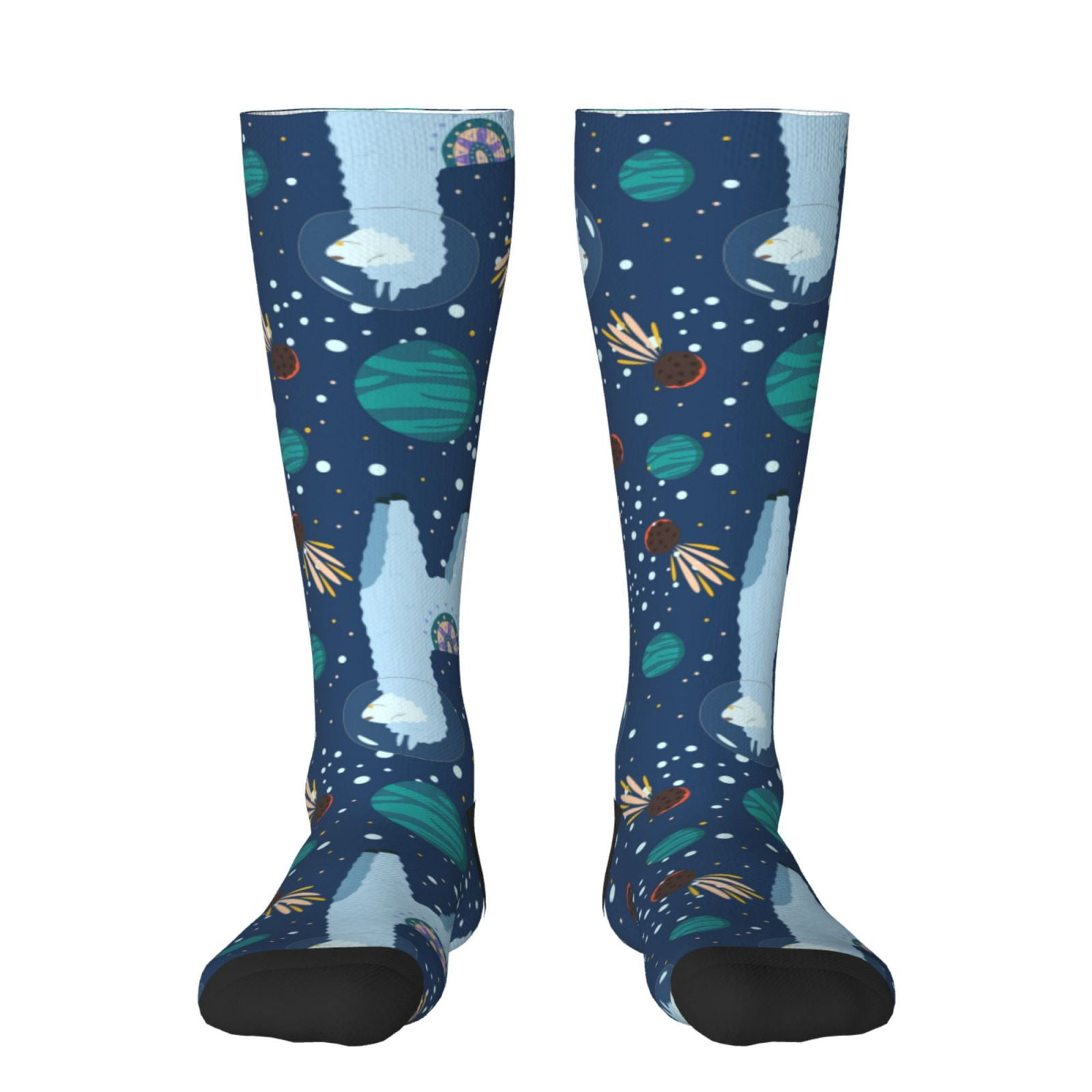 Sigee Alpaca Astronaut in Space for Socks for Men Women Gifts for Him ...