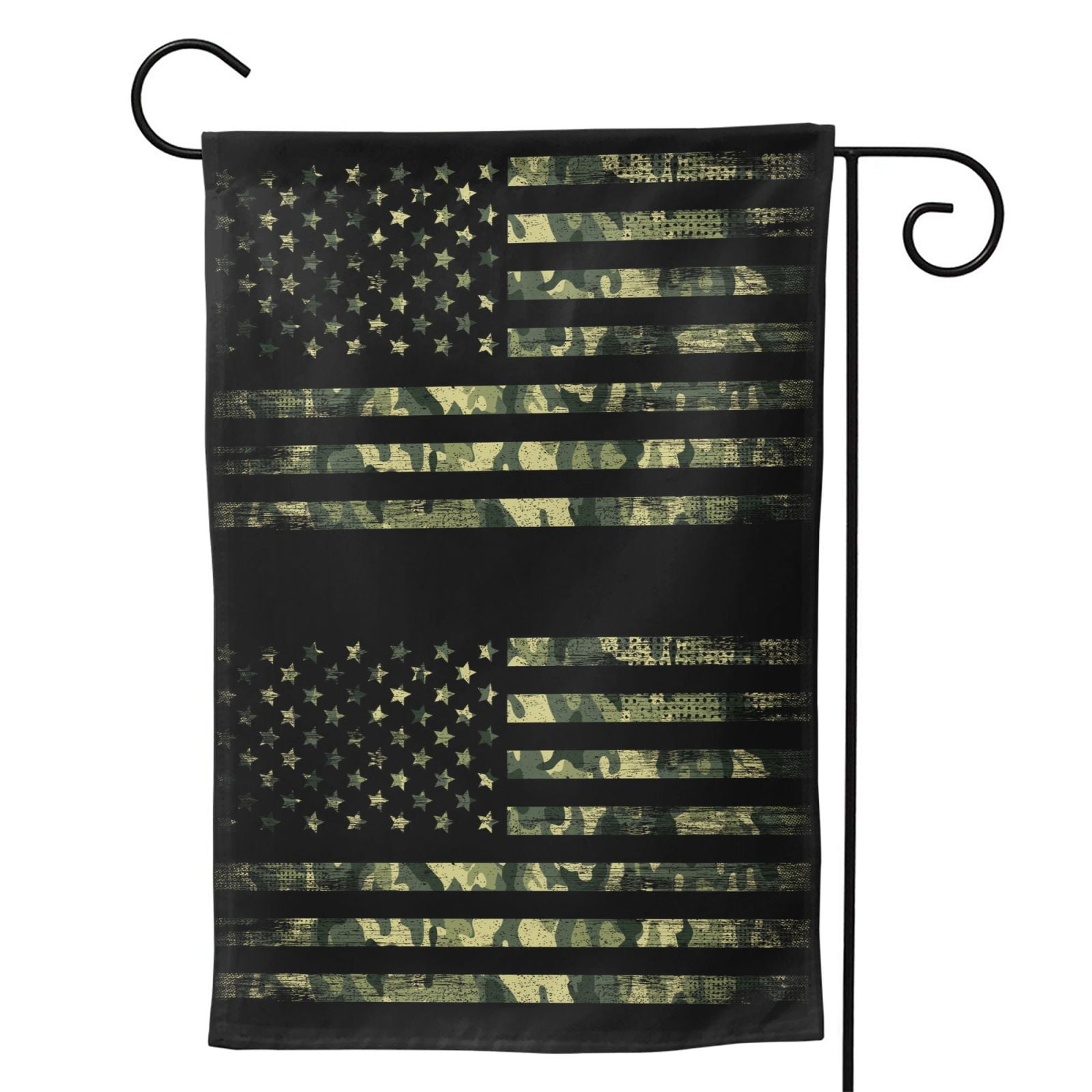 Sigee American Flag Camo for Live Happy Decorative Small Garden Flag ...