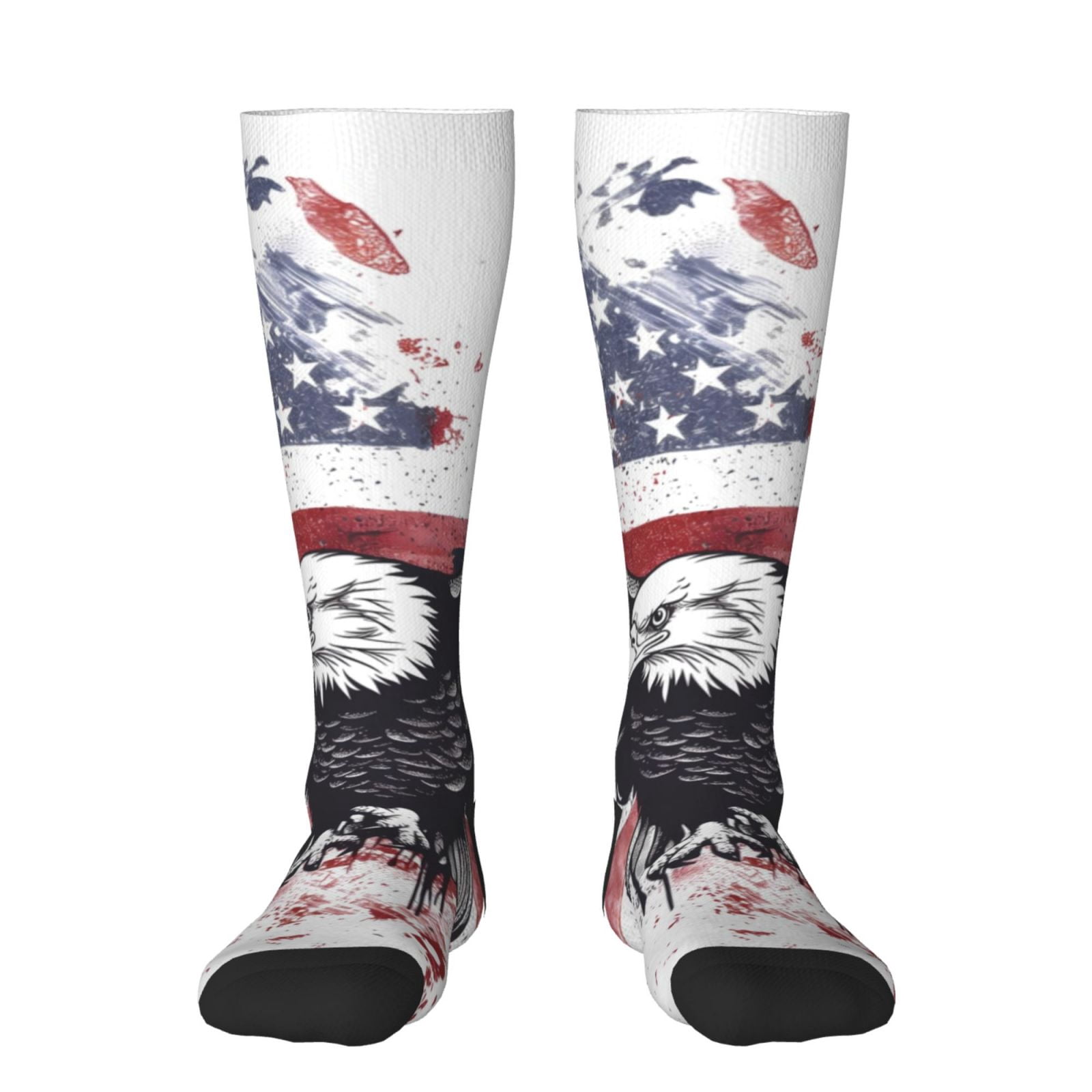 Sigee American Flag Eagle Art for Socks for Men Women Socks Stocking ...