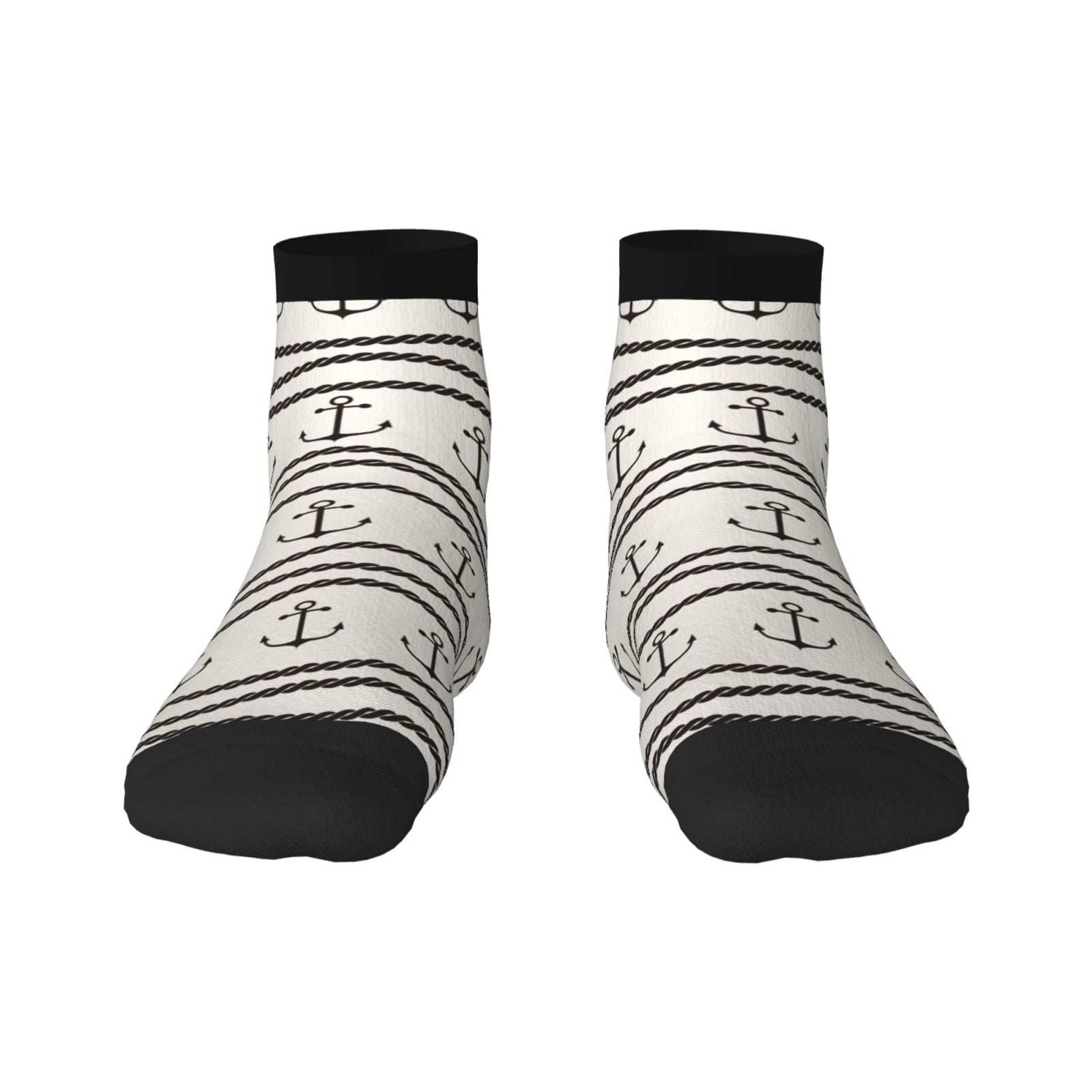 Sigee Anchors and Ropes for Crew Soft Moisture-wicking Socks ,Cushion ...