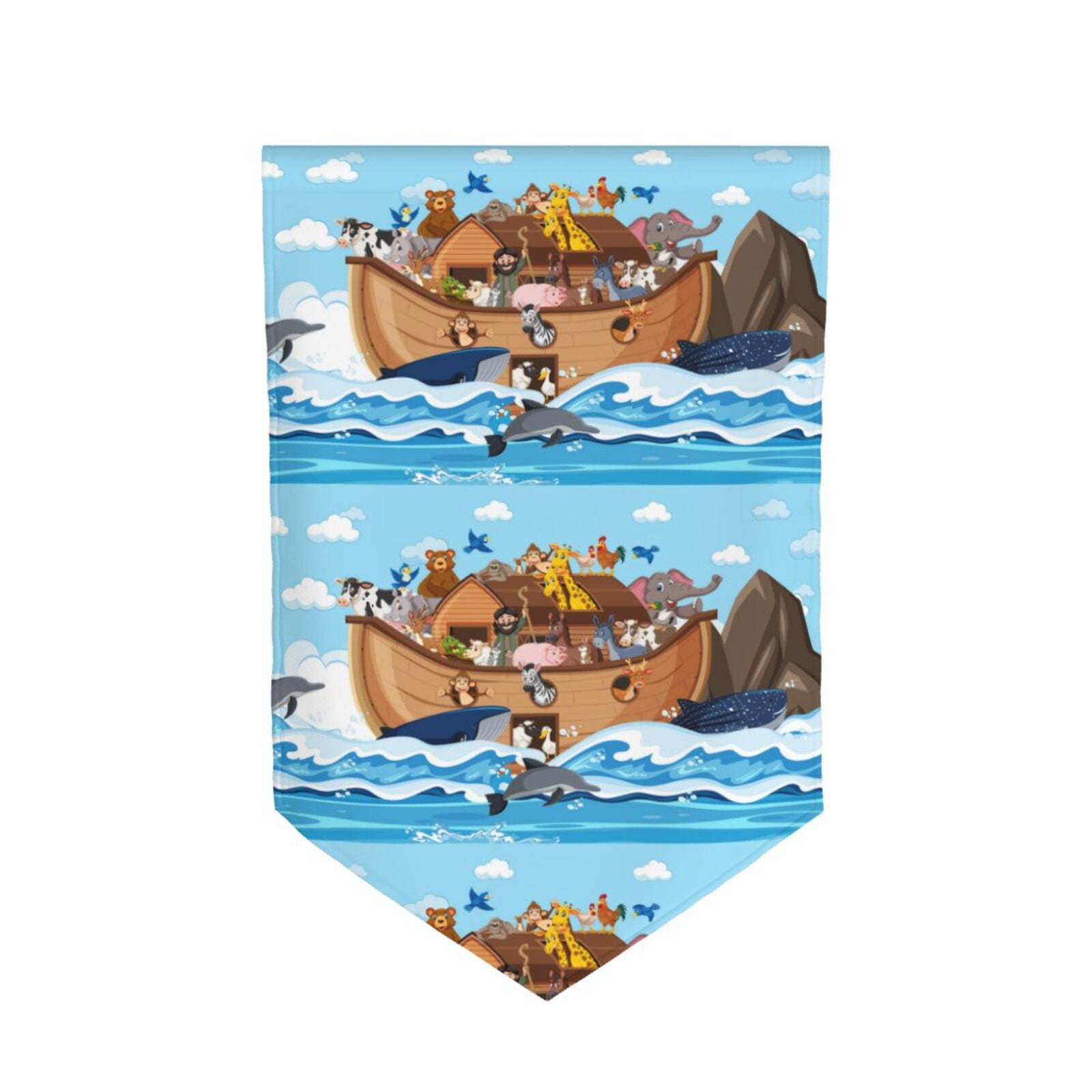 Sigee Animals on Noah's Ark Floating Printed Flag12.5 * 18in Outdoor ...
