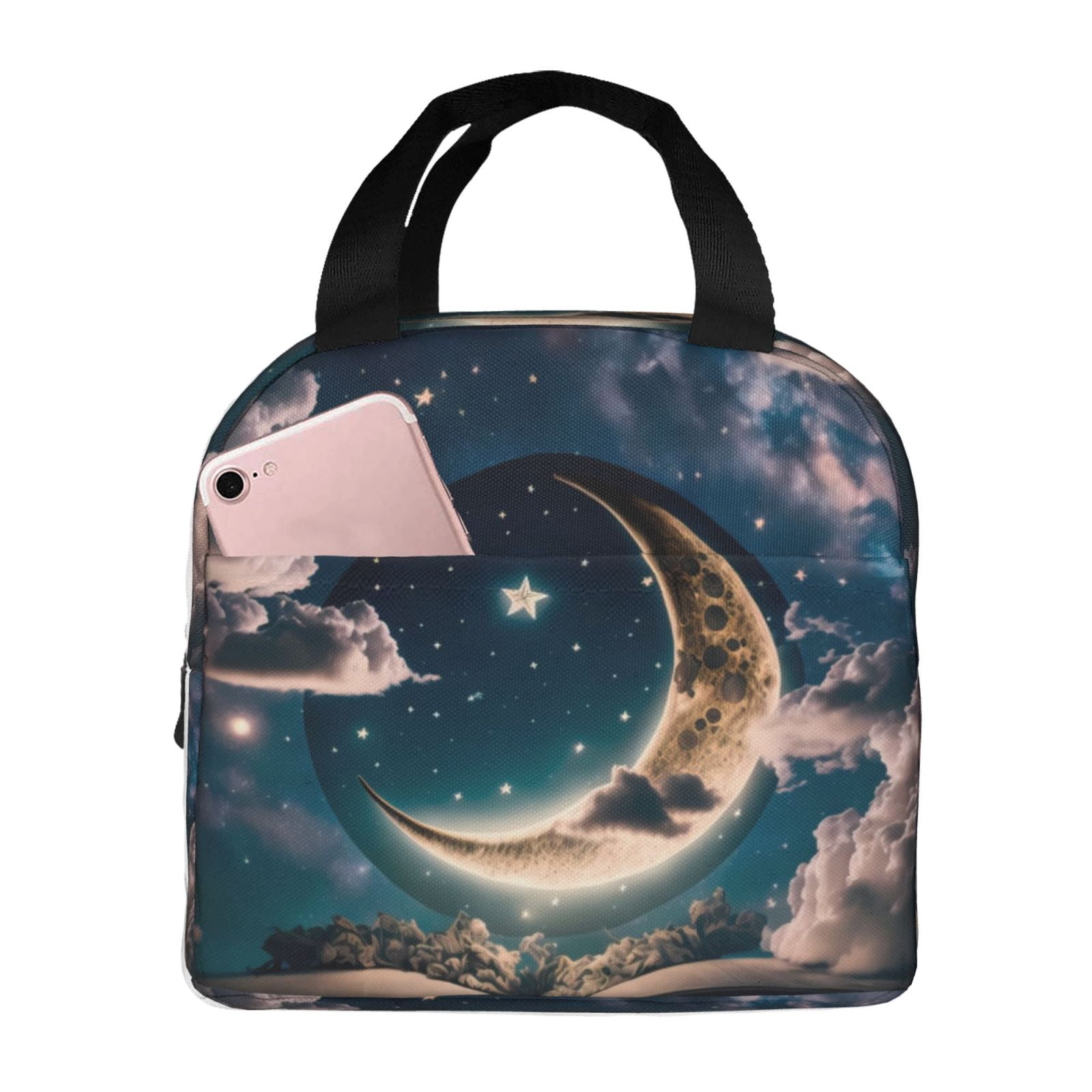 Sigee Artistic Starry Sky Moon Book for Lunch Bag for Women Men ...