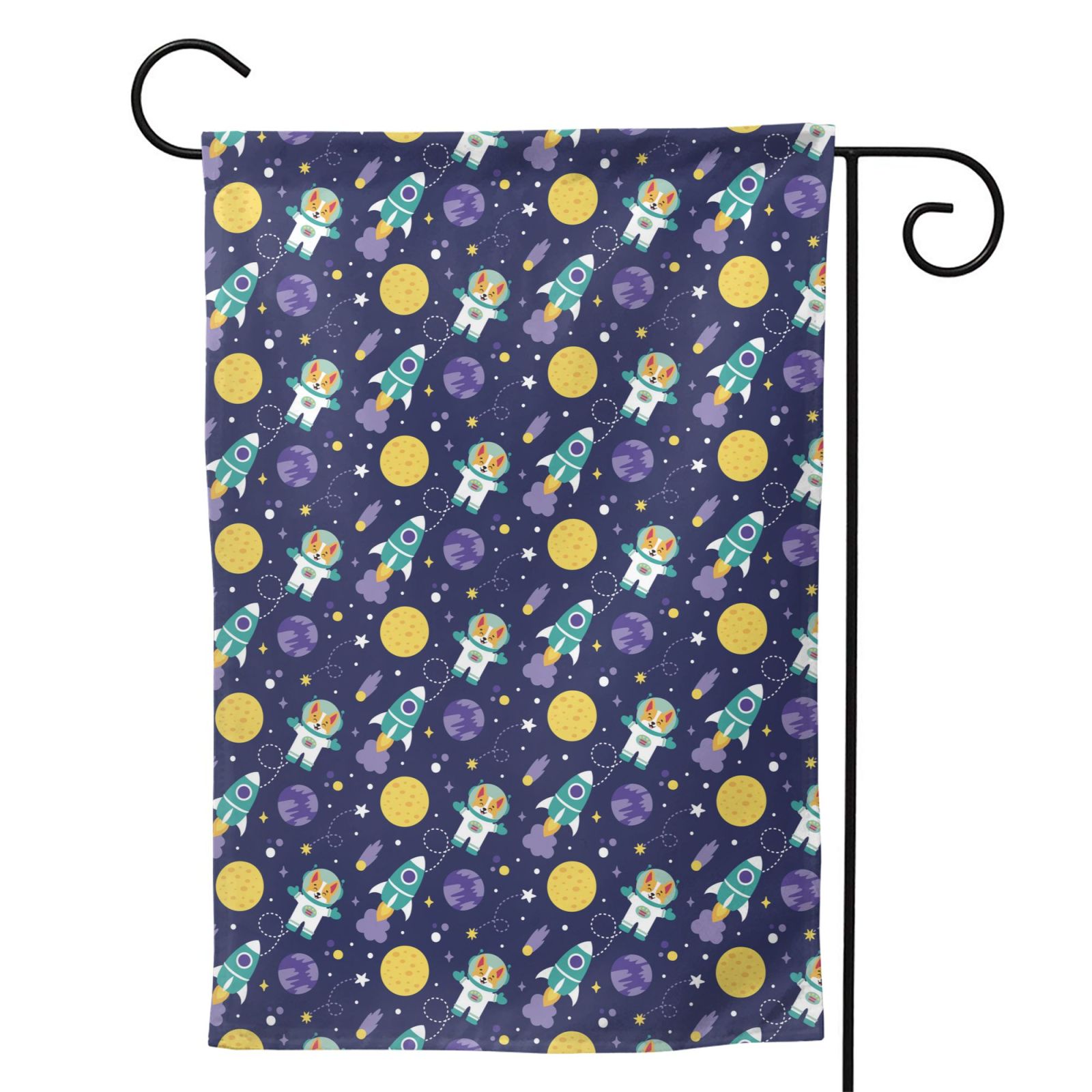 Sigee Astronaut Corgi for Live Happy Decorative Small Garden Flag ...