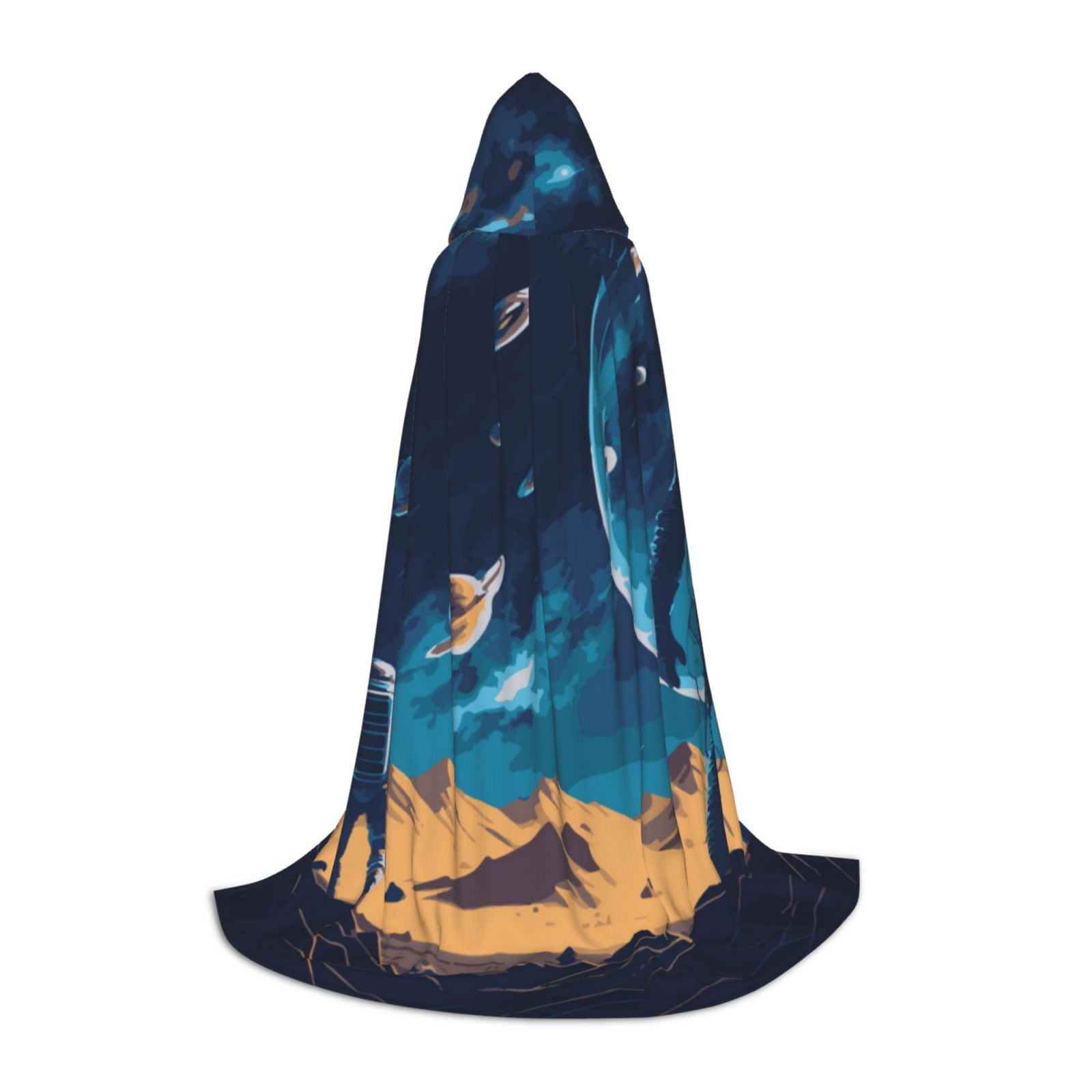 Sigee Astronaut In A Space Suit On The Planet for Hooded Cape For Teenagers Hood Halloween Cloak ...