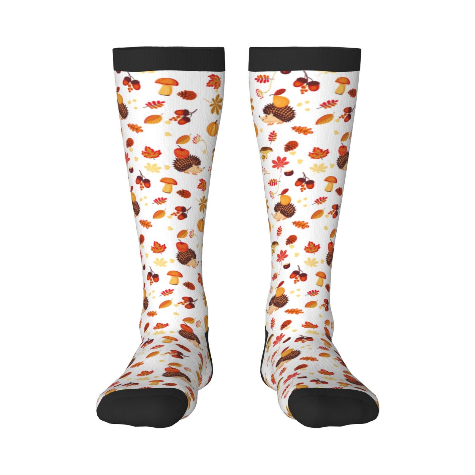 Sigee Autumn Maple Leaf with Hedgehog for Socks for Men Women Socks ...