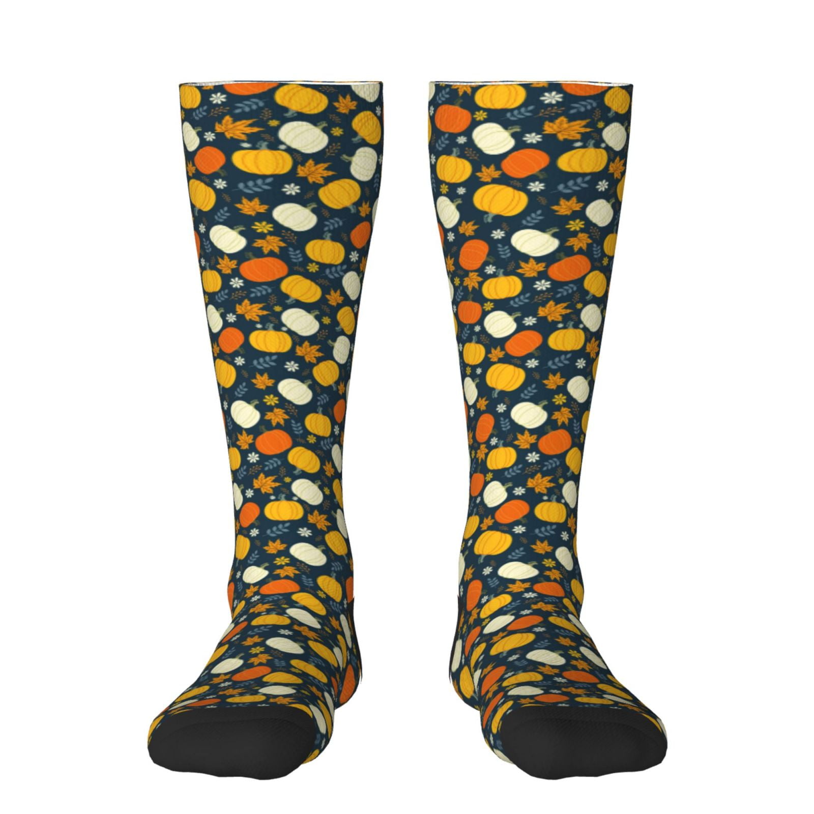 Sigee Autumn Pumpkin Maple Leaf Plants for Socks for Men Women Socks ...