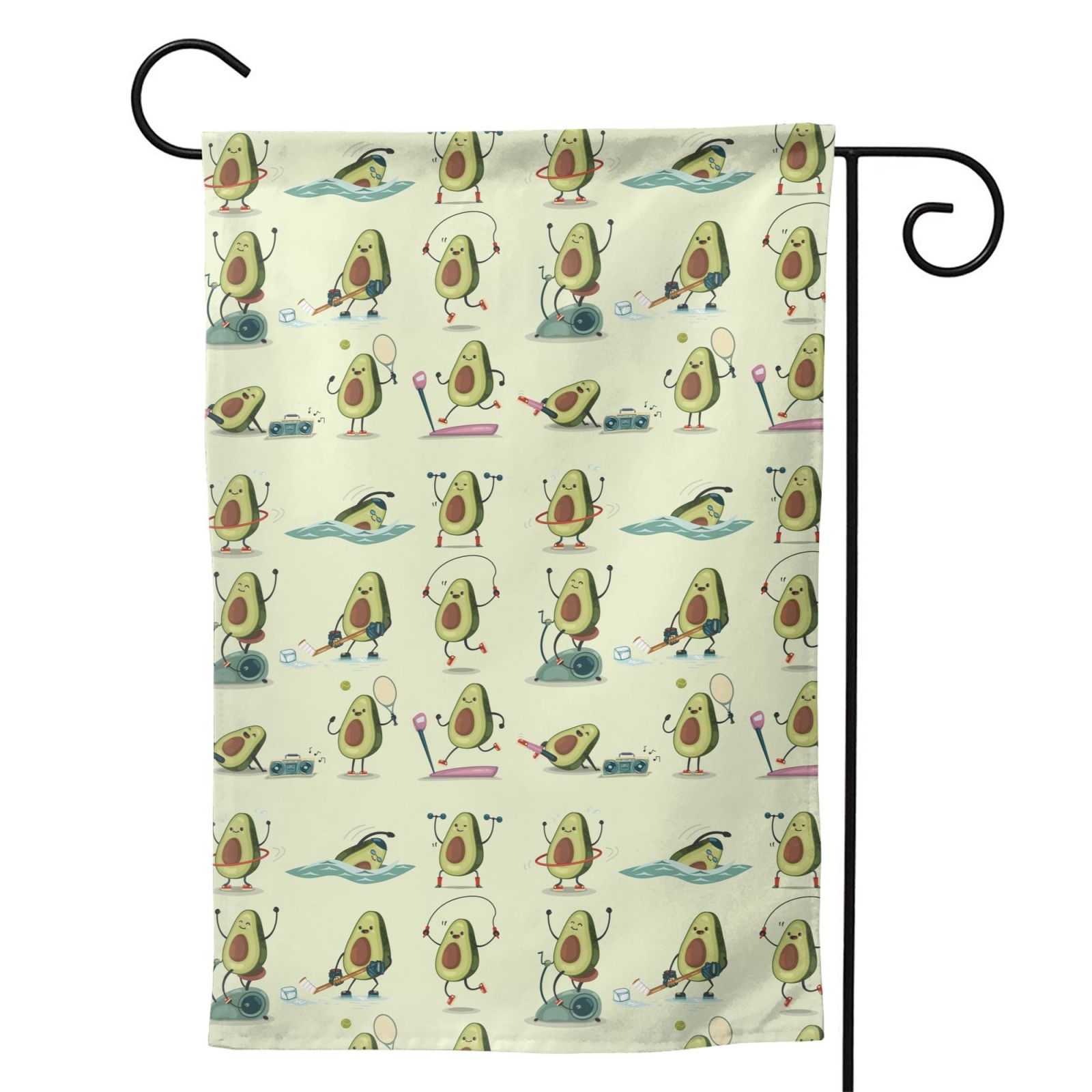 Sigee Avocado for Exercise for Live Happy Decorative Small Garden Flag ...