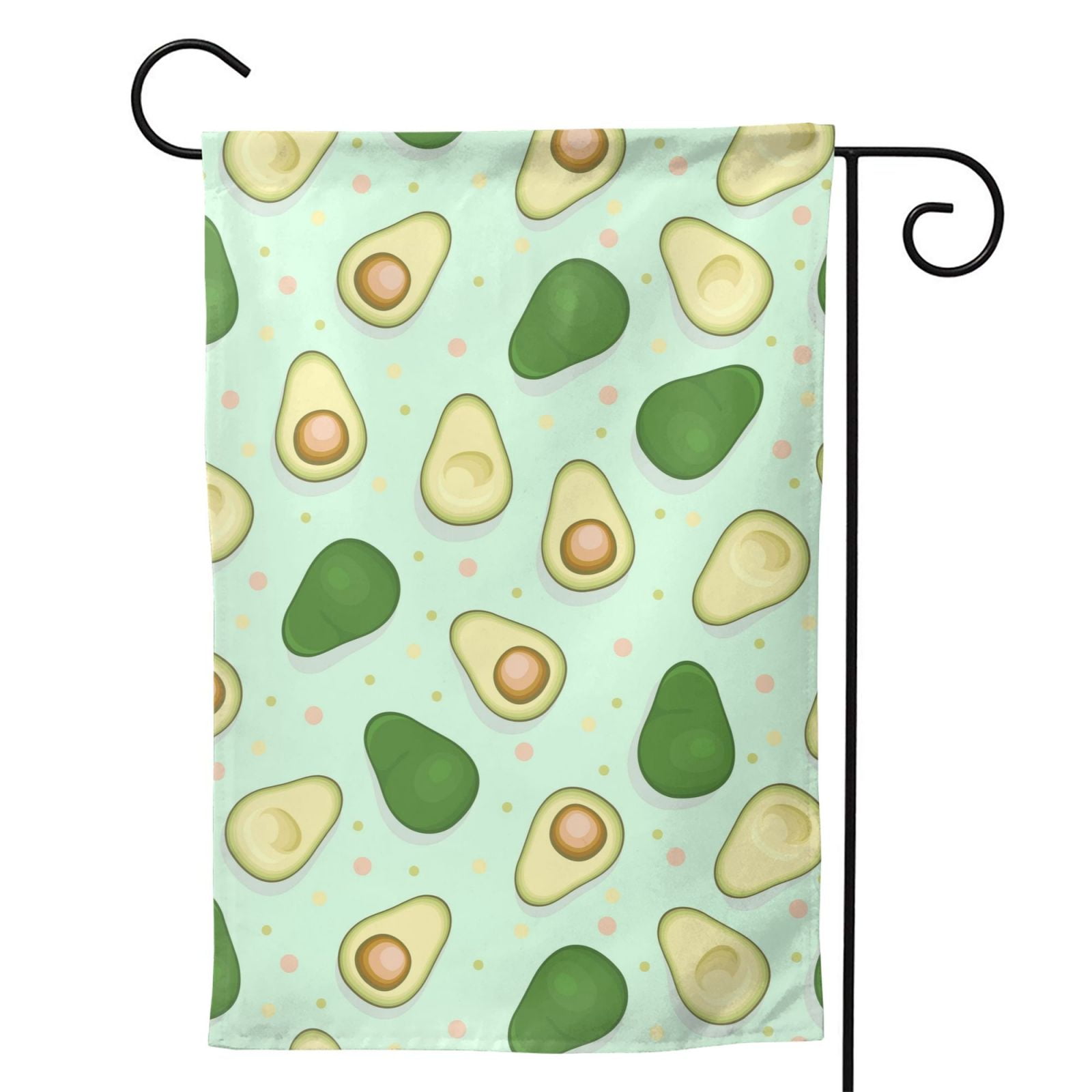 Sigee Avocado for Live Happy Decorative Small Garden Flag,Double Sided ...