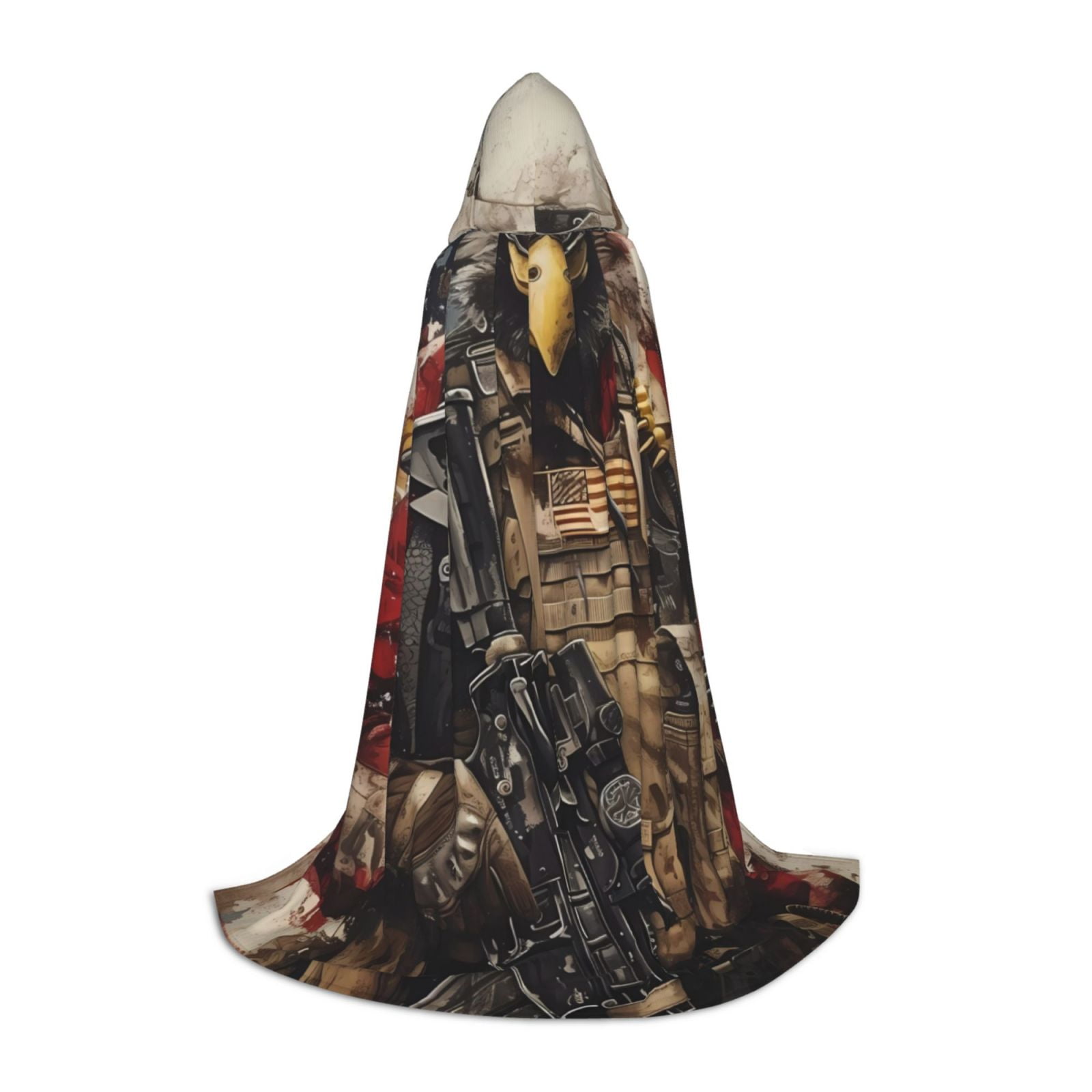 Sigee Bald Eagle Soldier for Hooded Cape For Teenagers Hood Halloween ...