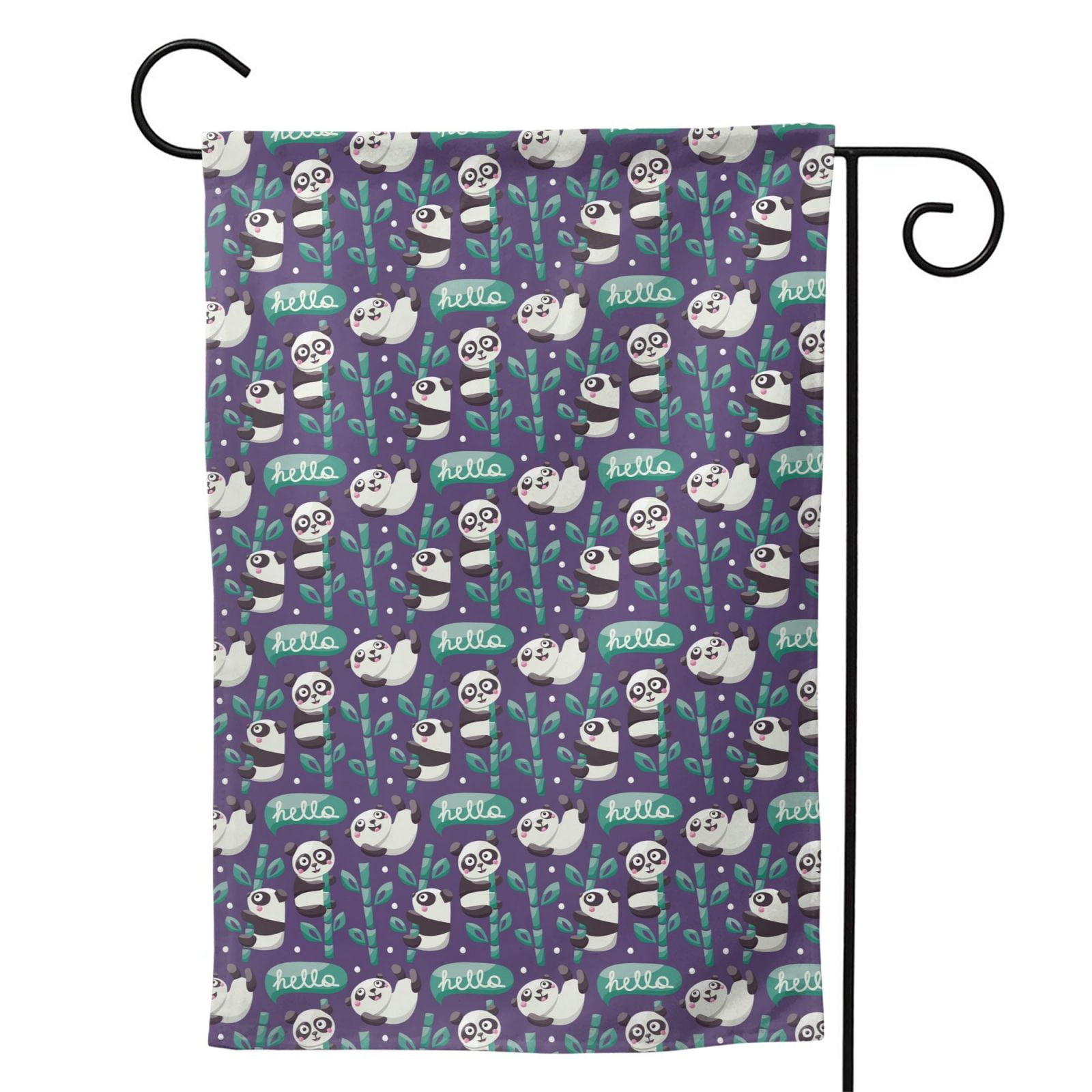 Sigee Bamboo Panda for Live Happy Decorative Small Garden Flag,Double ...