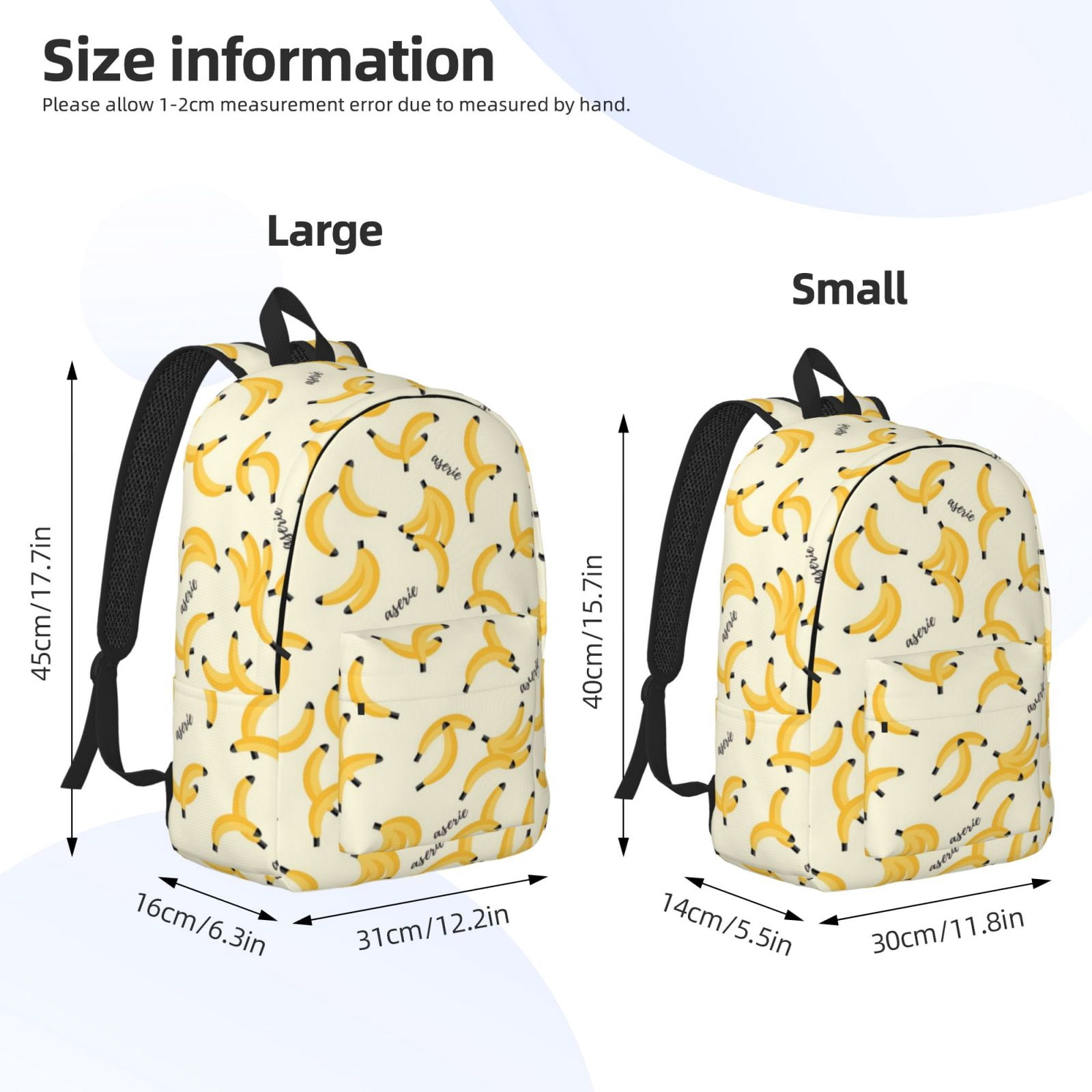 Sigee Banana for Canvas Large Capacity Laptop Backpack for Men and ...