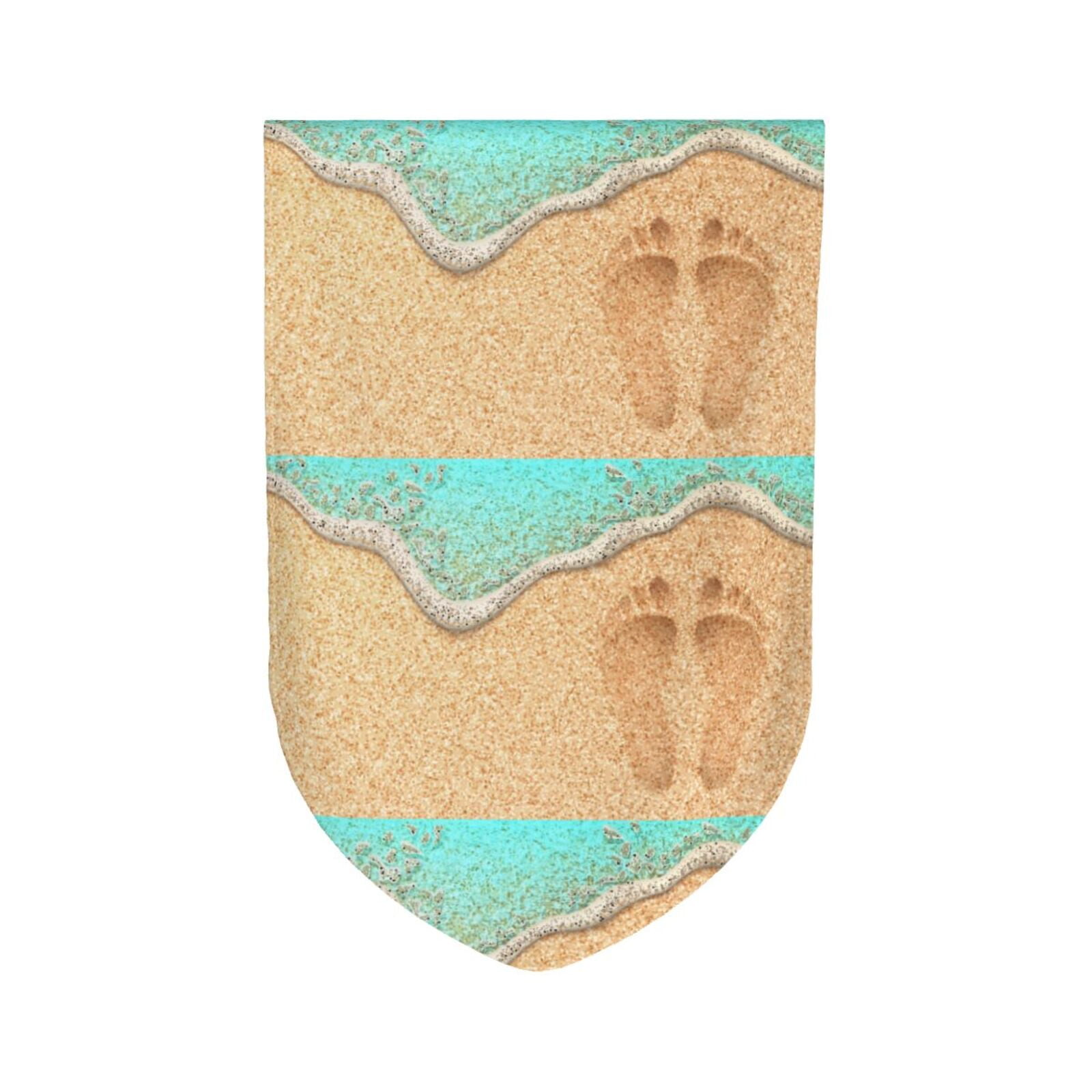 Sigee Beach Footprint Printed Flag12.5 * 18in Outdoor Yard Flags For ...