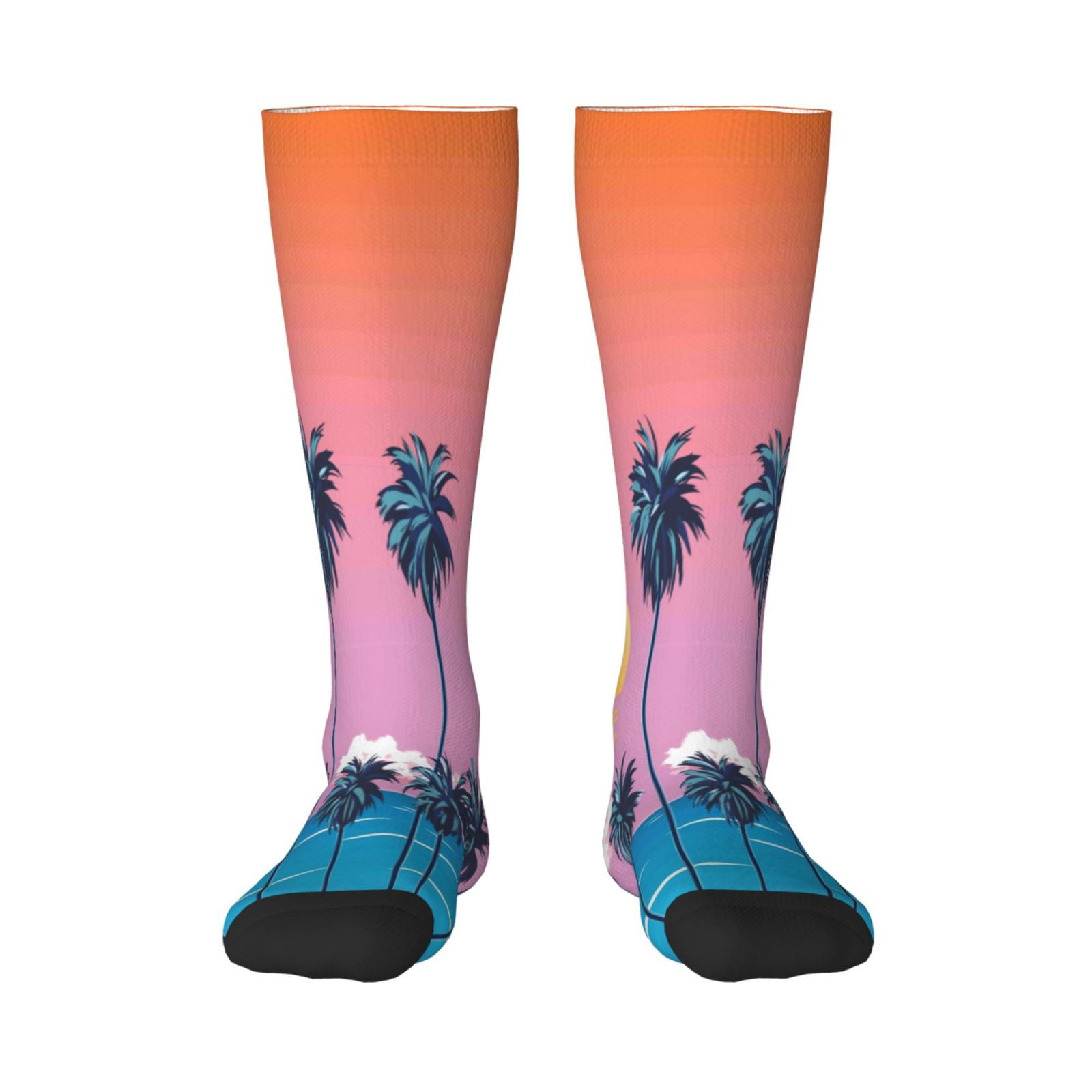 Sigee Beach with Palm Trees for Socks for Men Women Gifts for Him ...