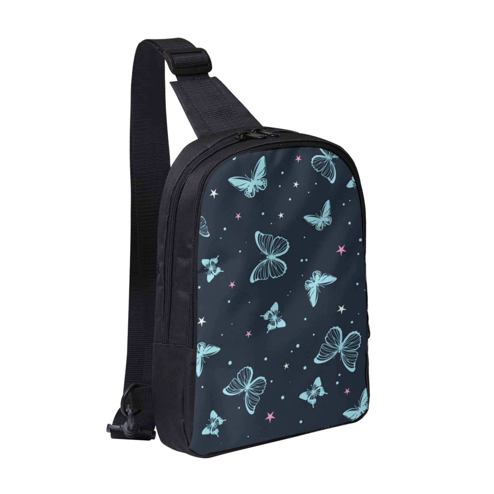 Sigee Beautiful Butterflies for Dual Pocket Sling Backpack Hiking ...