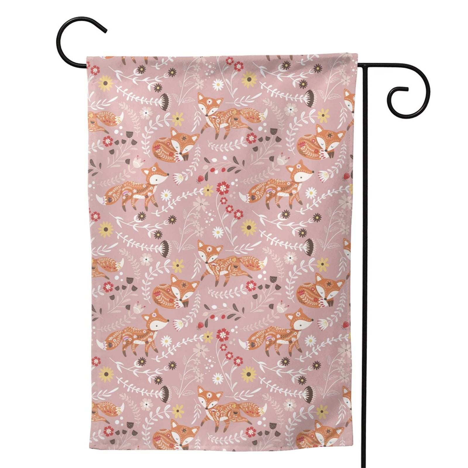 Sigee Beautiful Fox for Live Happy Decorative Small Garden Flag,Double ...