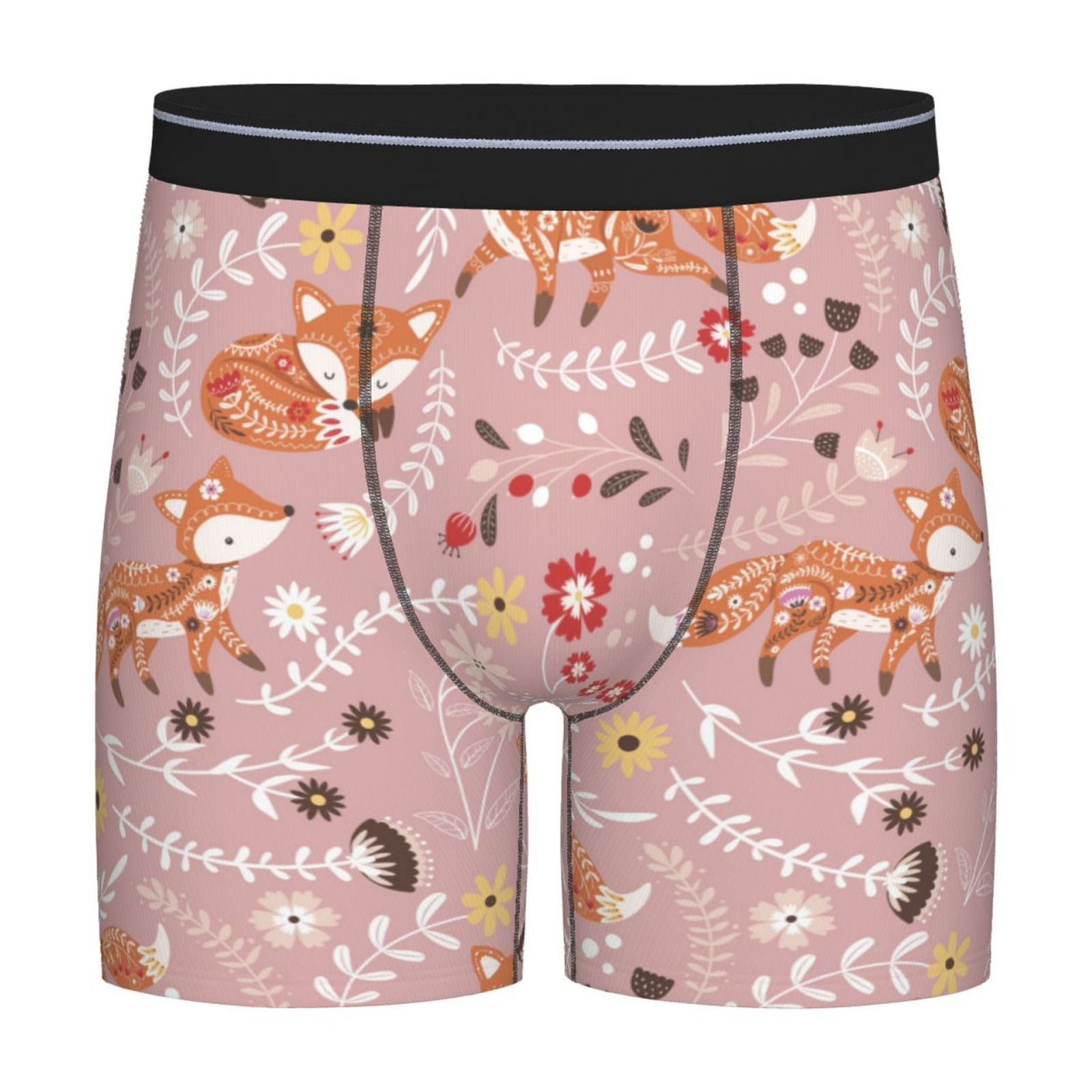 Sigee Beautiful Fox for Men's Boxer Briefs,Moisture Wicking and ...