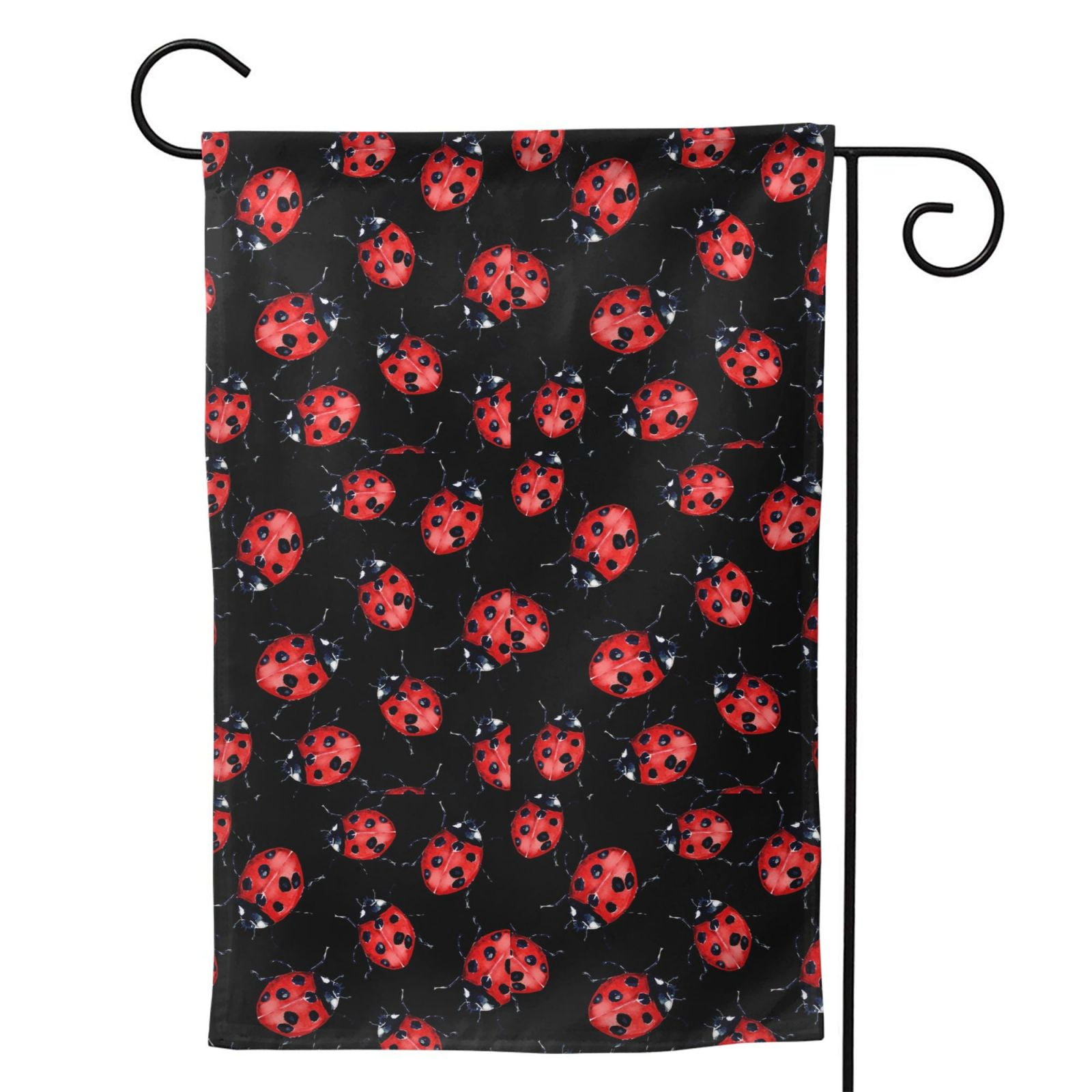 Sigee Beautiful Red Ladybug for Live Happy Decorative Small Garden Flag ...