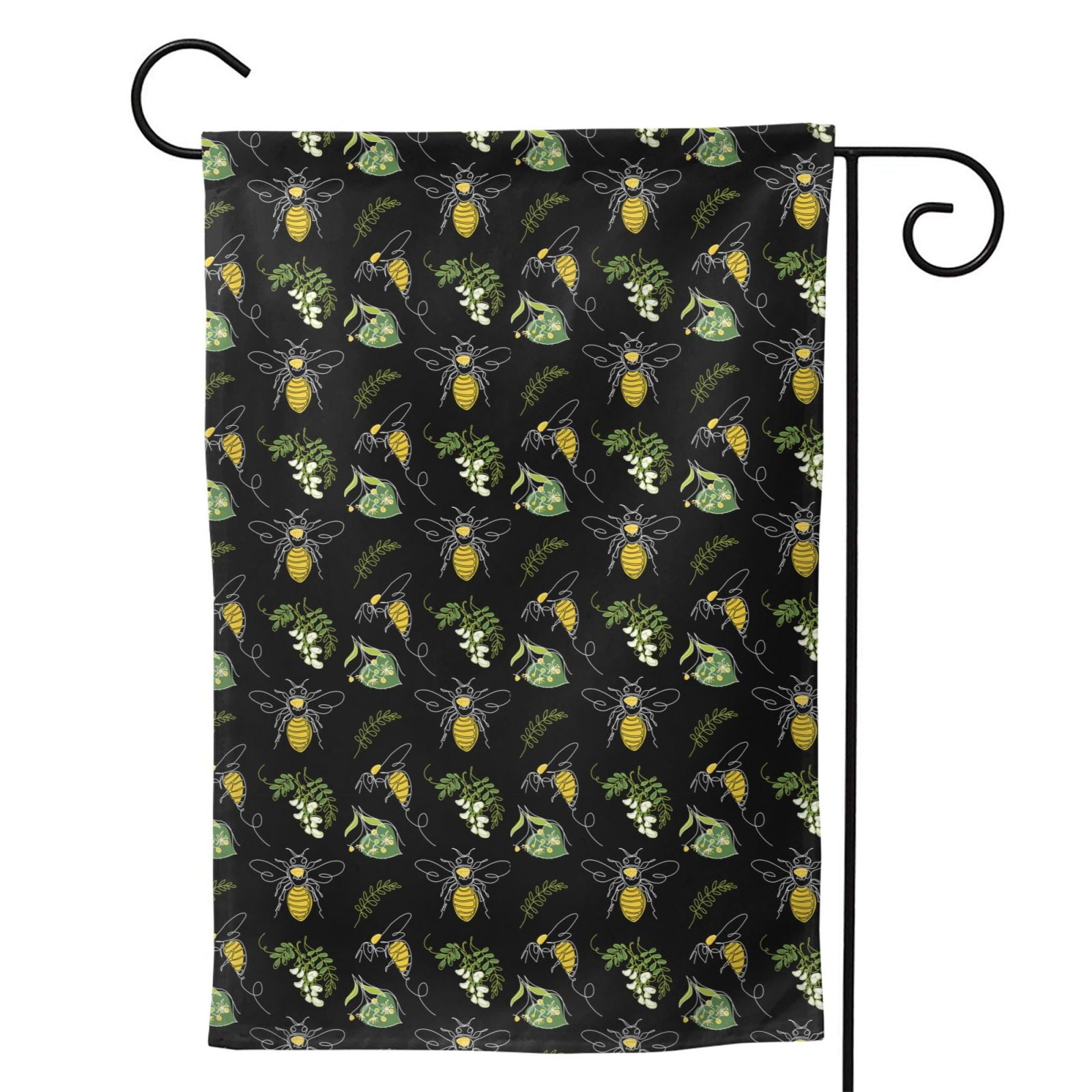 Sigee Bee Floral for Live Happy Decorative Small Garden Flag,Double ...