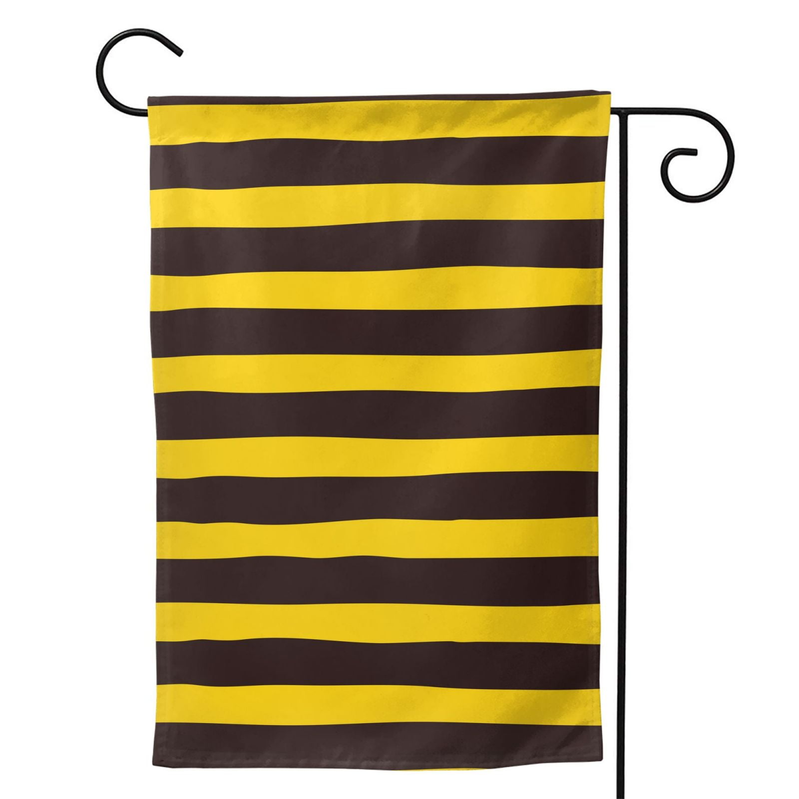 Sigee Bee Stripe for Live Happy Decorative Small Garden Flag,Double ...