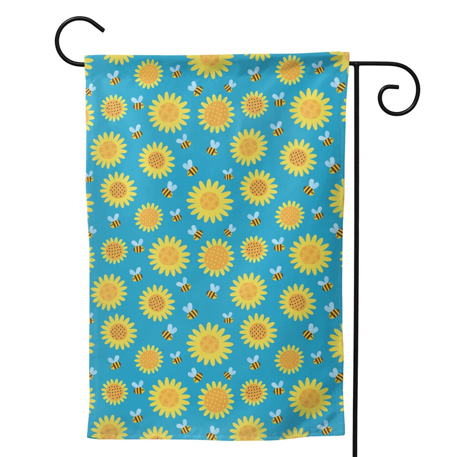 Sigee Bee Sunflower for Live Happy Decorative Small Garden Flag,Double ...