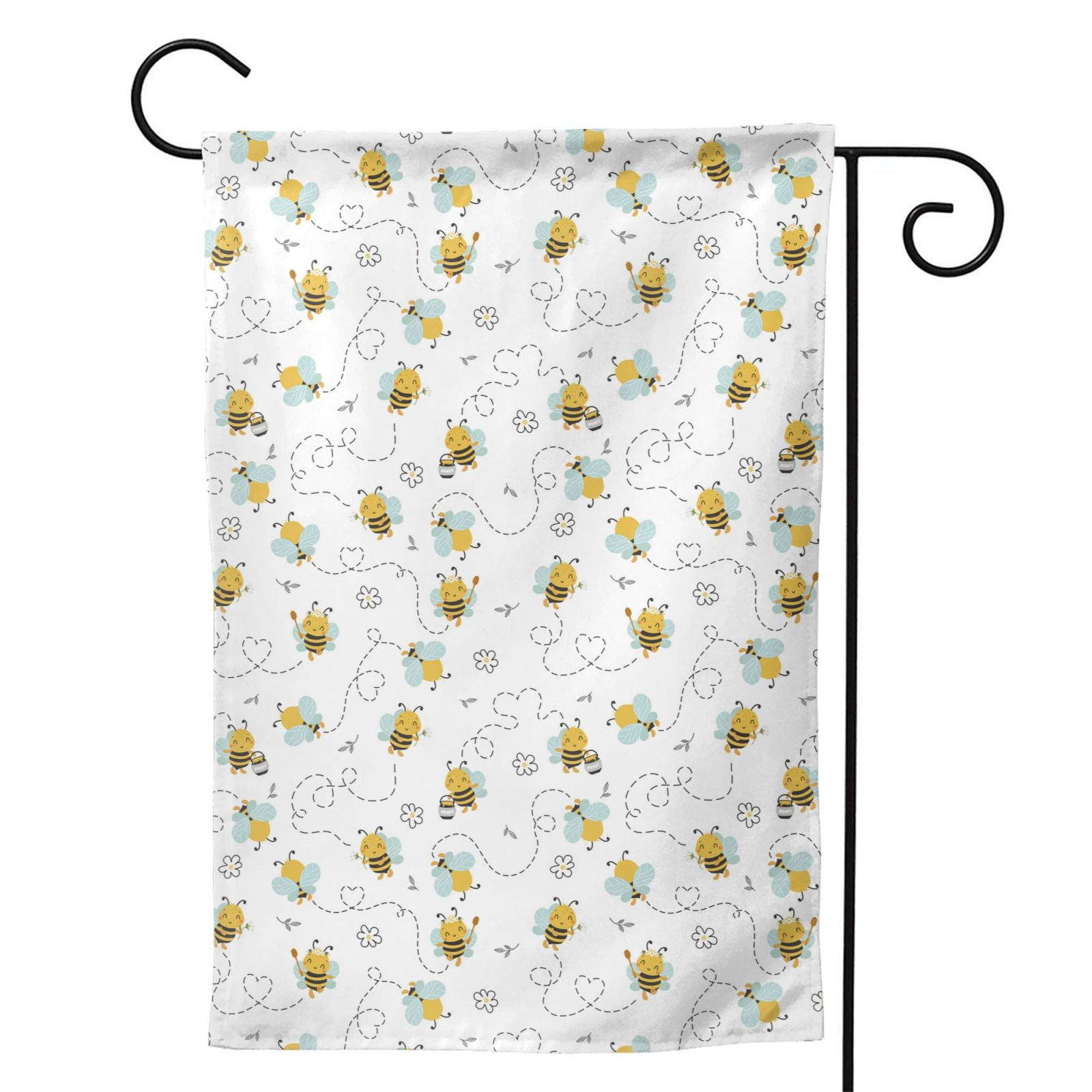 Sigee Bee for Live Happy Decorative Small Garden Flag,Double Sided Yard ...