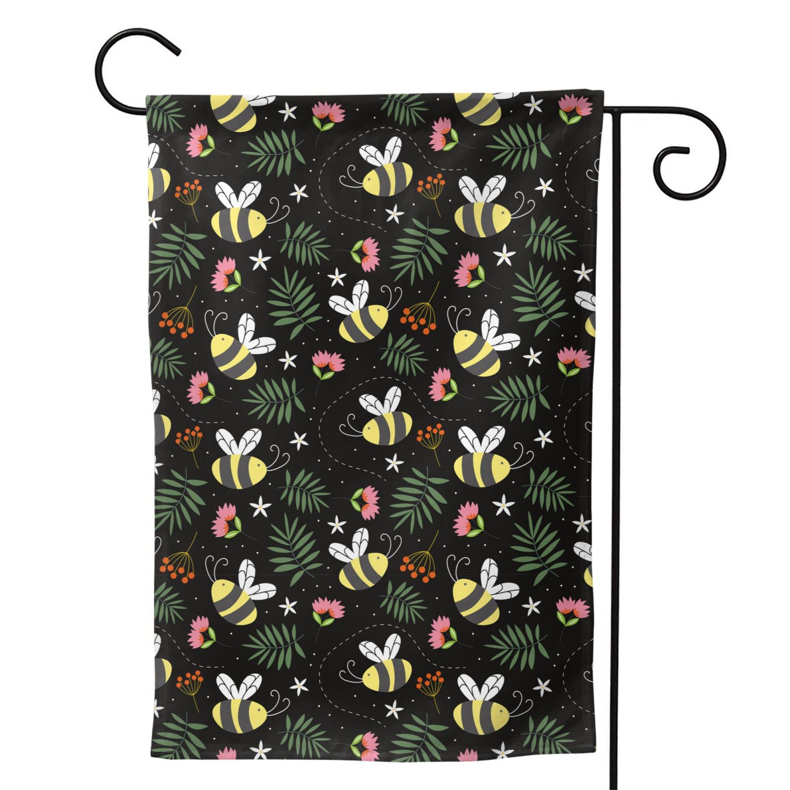 Sigee Bees for Live Happy Decorative Small Garden Flag,Double Sided ...