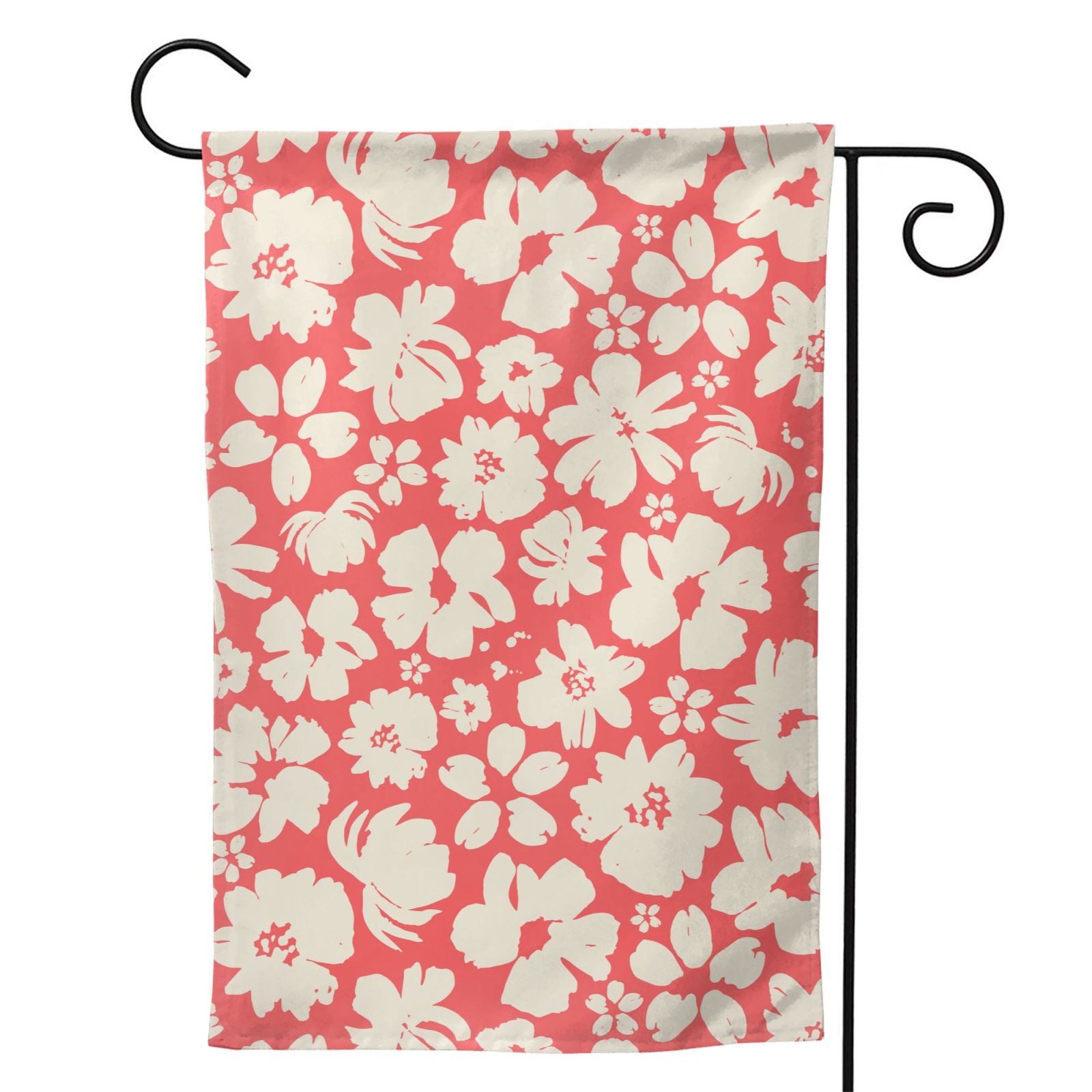 Sigee Beige Flowers for Live Happy Decorative Small Garden Flag,Double ...