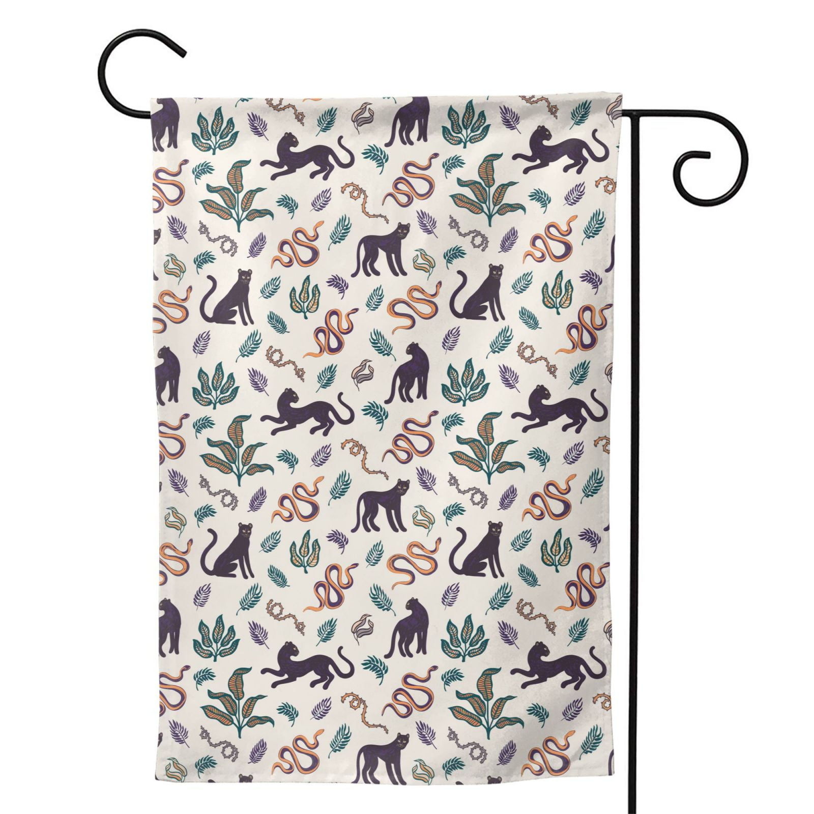 Sigee Black Cat And Snake for Live Happy Decorative Small Garden Flag ...