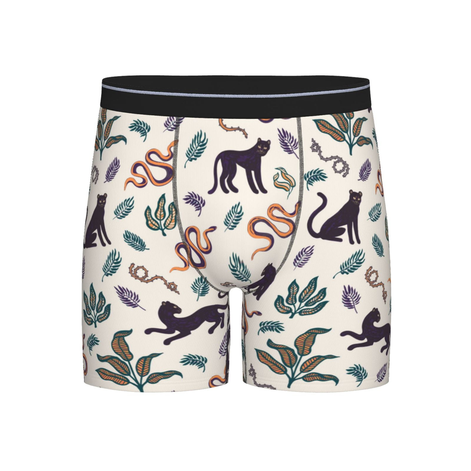 Sigee Black Cat And Snake for Men's Boxer Briefs,Moisture Wicking and ...