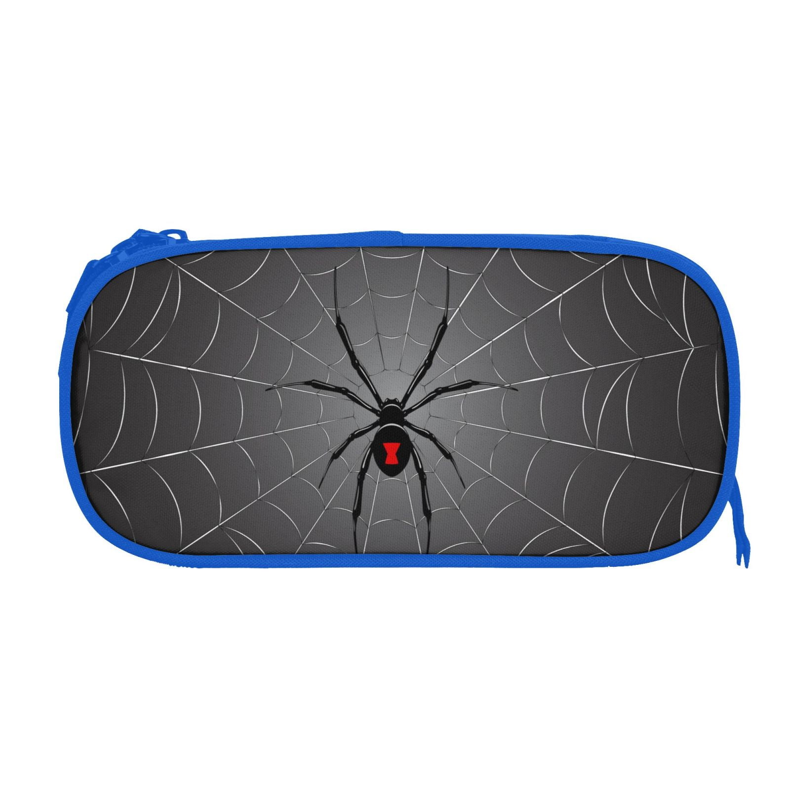 Sigee Black Spider On Web for Portable Pencil Pouch with Zipper for ...