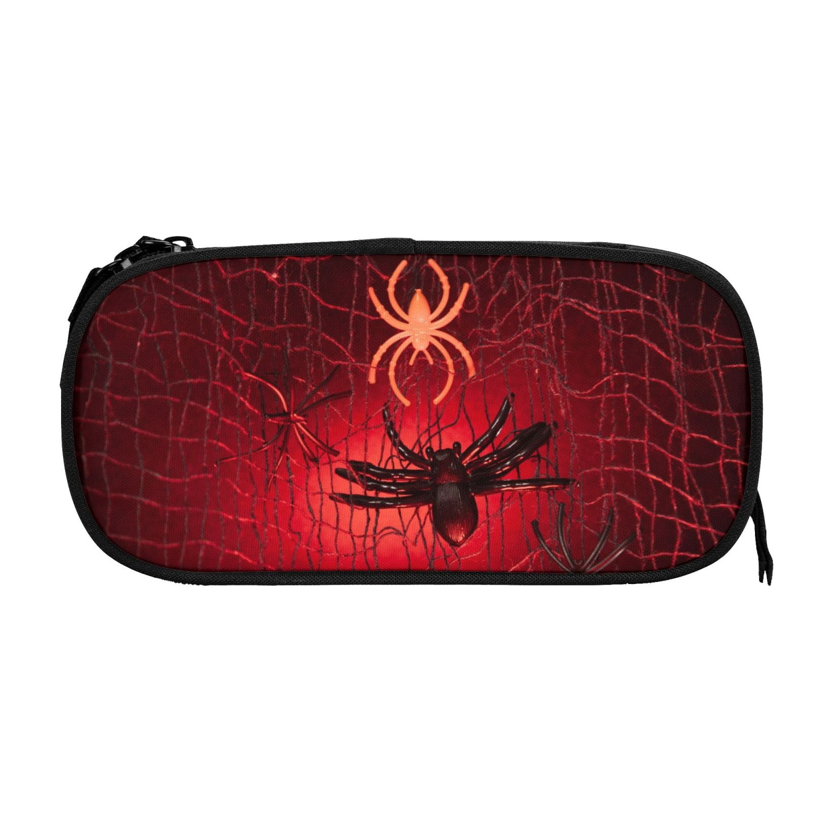 Sigee Black Spider Web With Spiders for Portable Pencil Pouch with ...