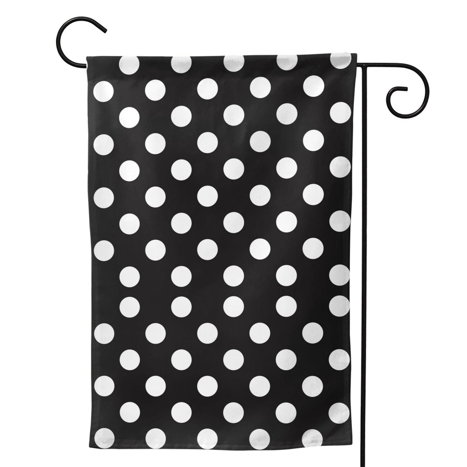 Sigee Black and White Polka Dot for Live Happy Decorative Small Garden ...