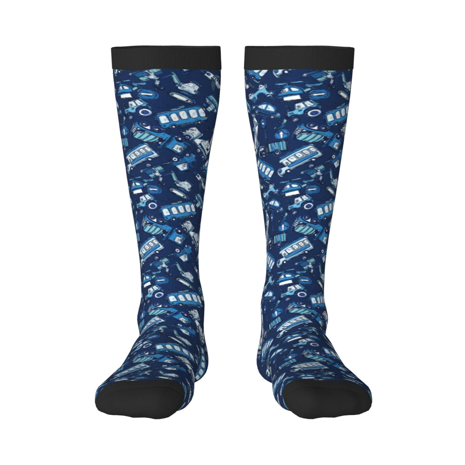 Sigee Blue Bus for Socks for Men Women Gifts for Him Boyfriend Teenage ...