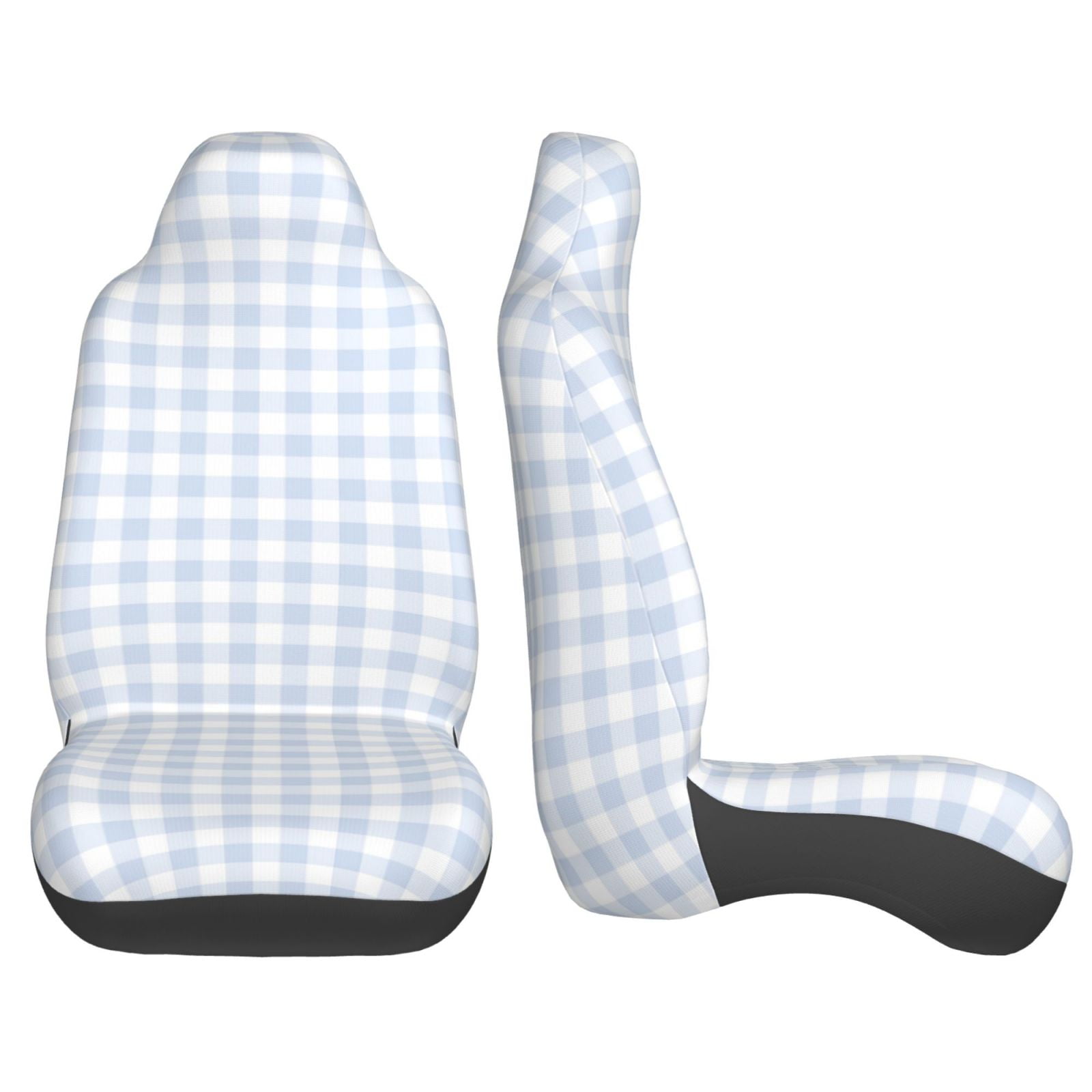 Sigee Blue Checkboard for Universal Car Seat Covers, Premium Car Seat ...