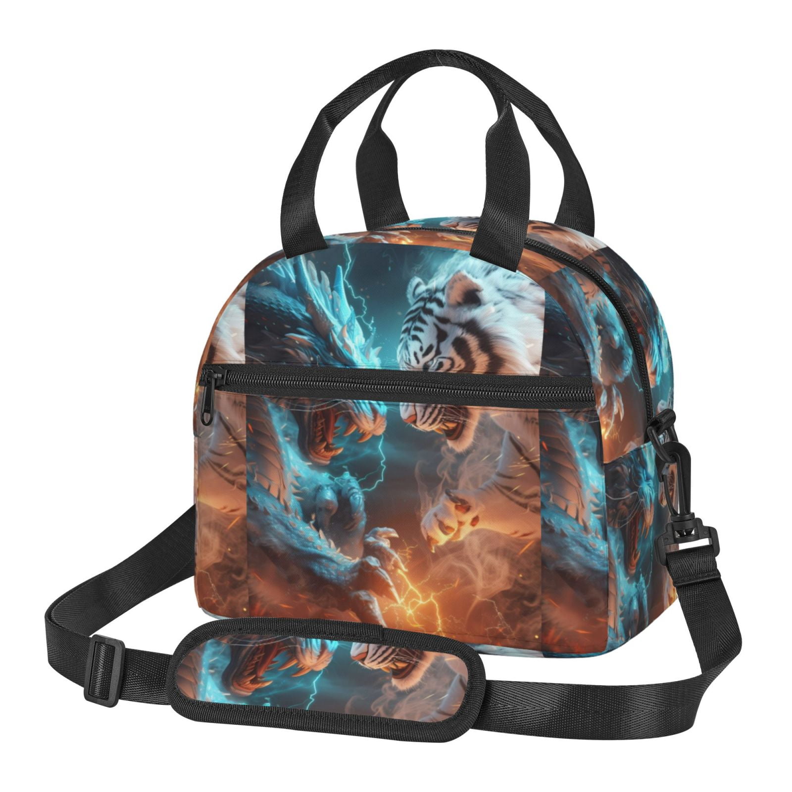 Sigee Blue Dragon And White Tiger for Reusable Lunch Box for Men/Women ...