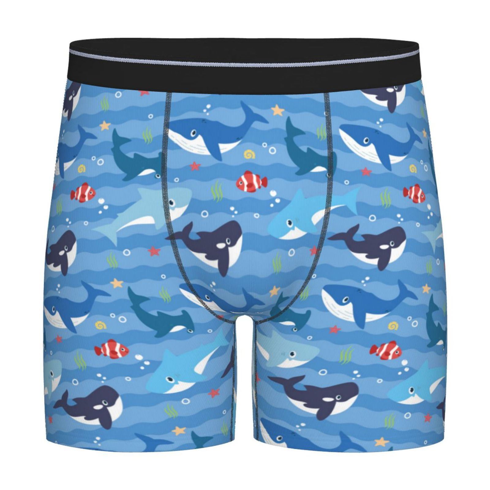 Sigee Blue Fish for Men's Boxer Briefs,Moisture Wicking and Breathable ...