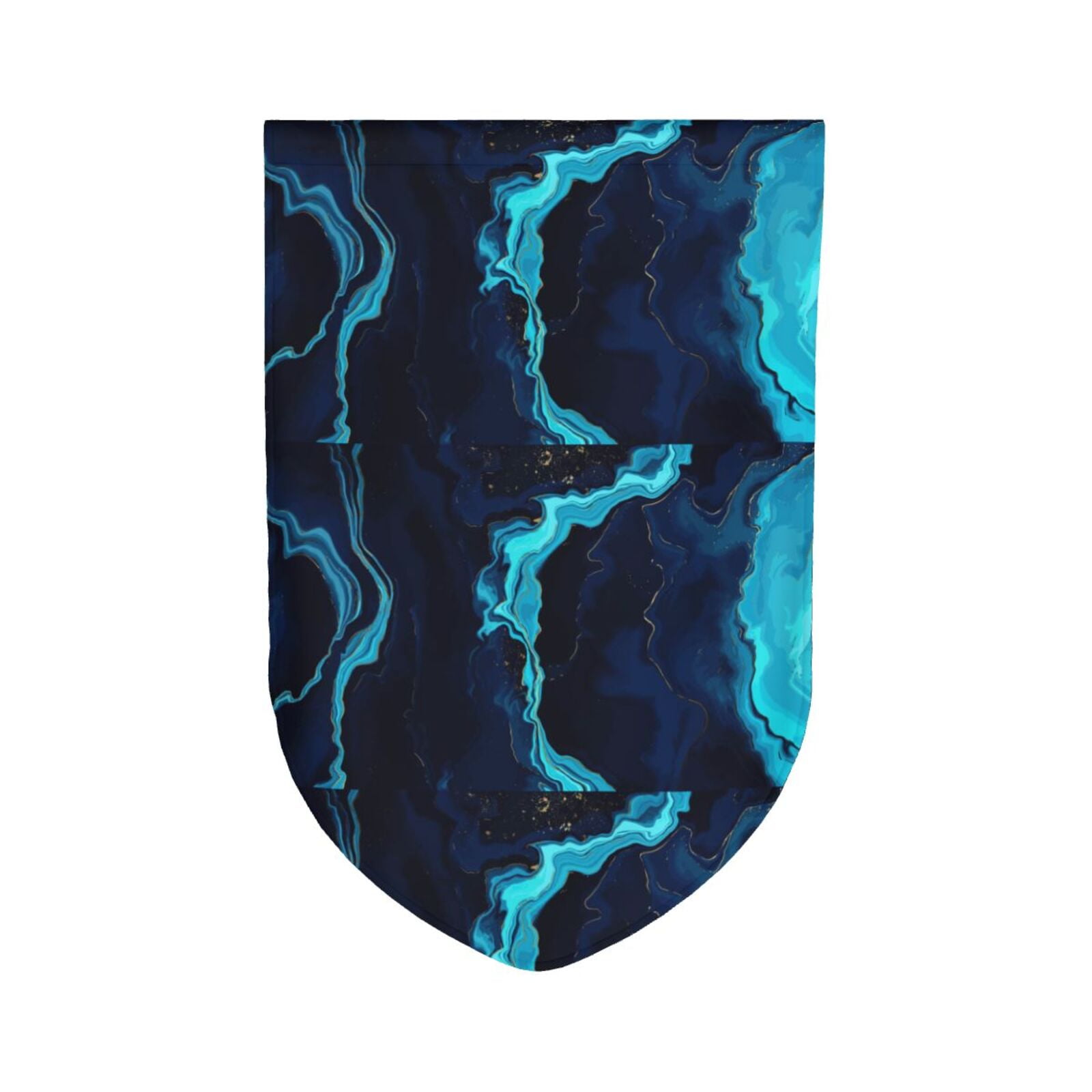 Sigee Blue Marble And Gold Printed Flag12.5 * 18in Outdoor Yard Flags ...
