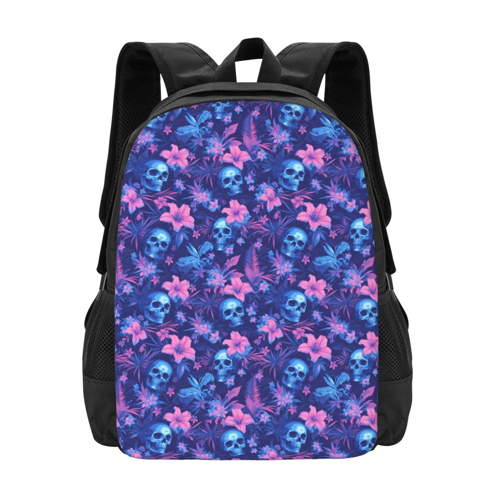 Sigee Blue Skull Leaf for Simple large capacity backpack Travel Laptop ...
